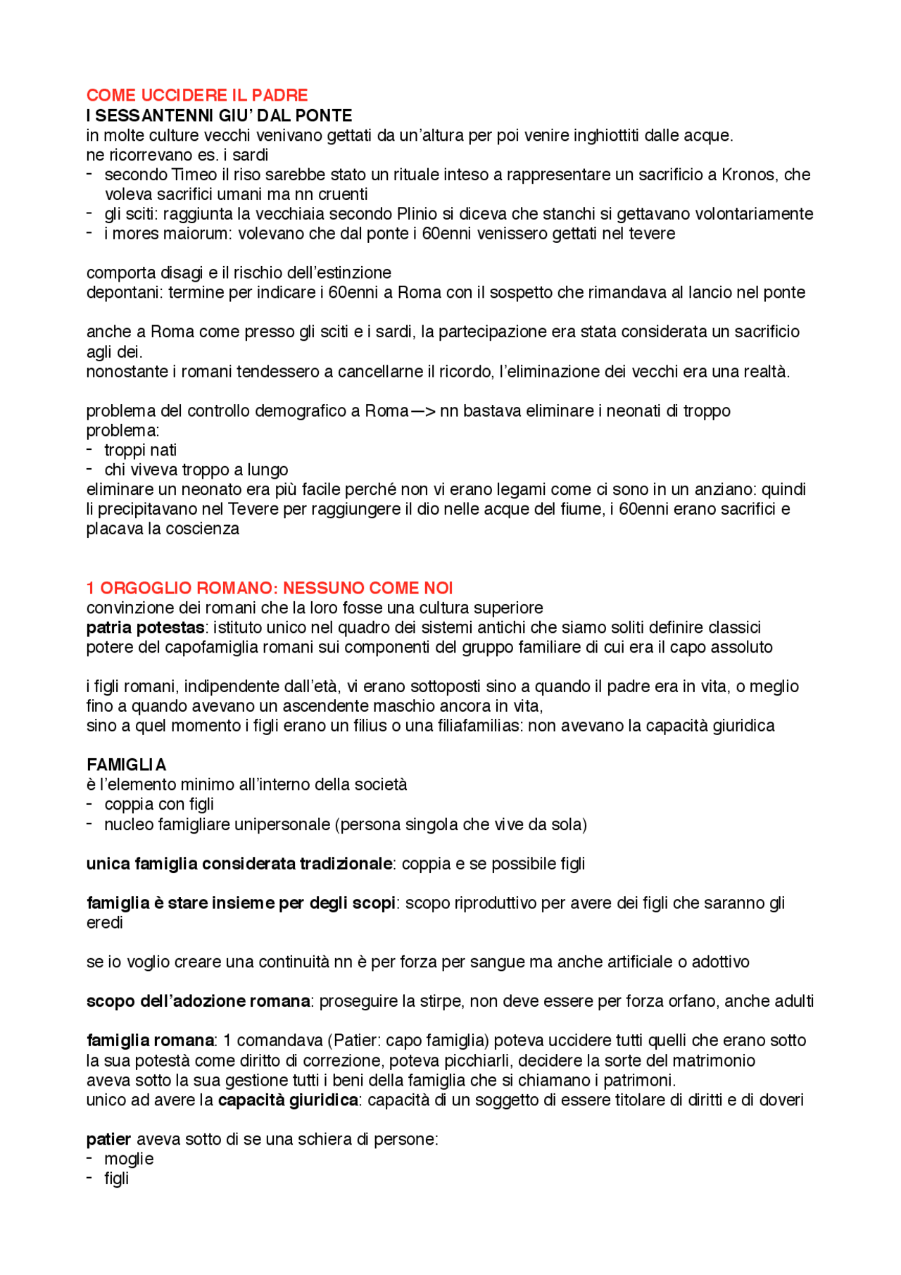 Come Uccidere Il Padre Docsity