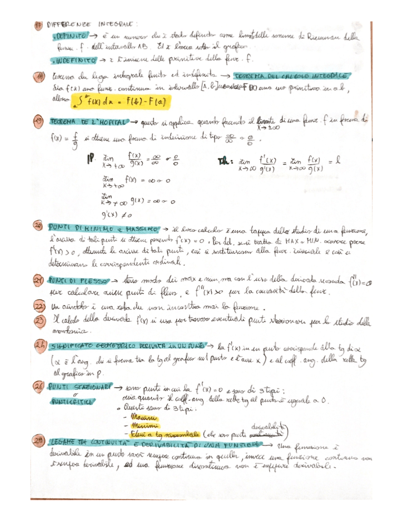Domande Matematica Maturità Parte 2 Schemi E Mappe Concettuali Di