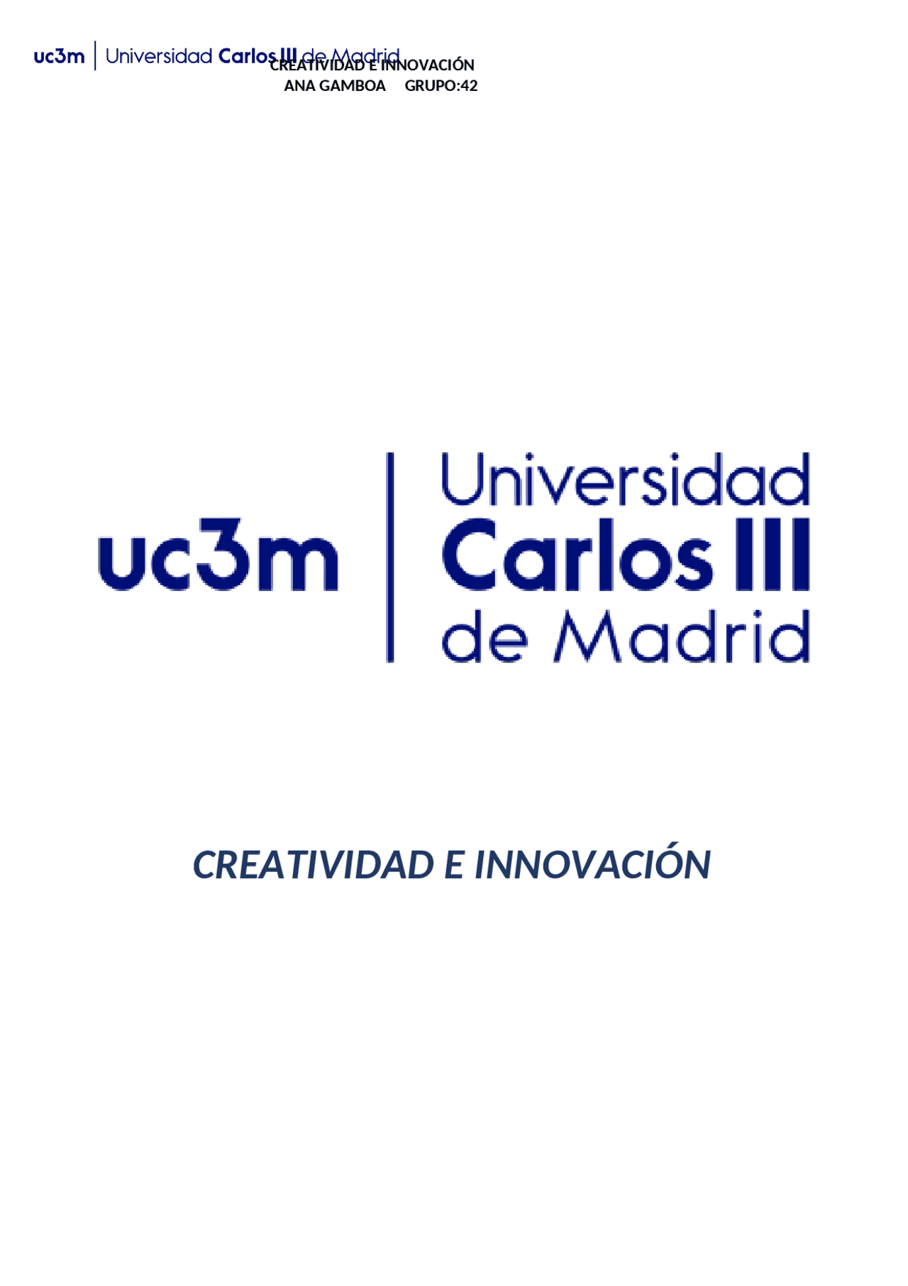 Creatividad E InnovaciÓn Docsity