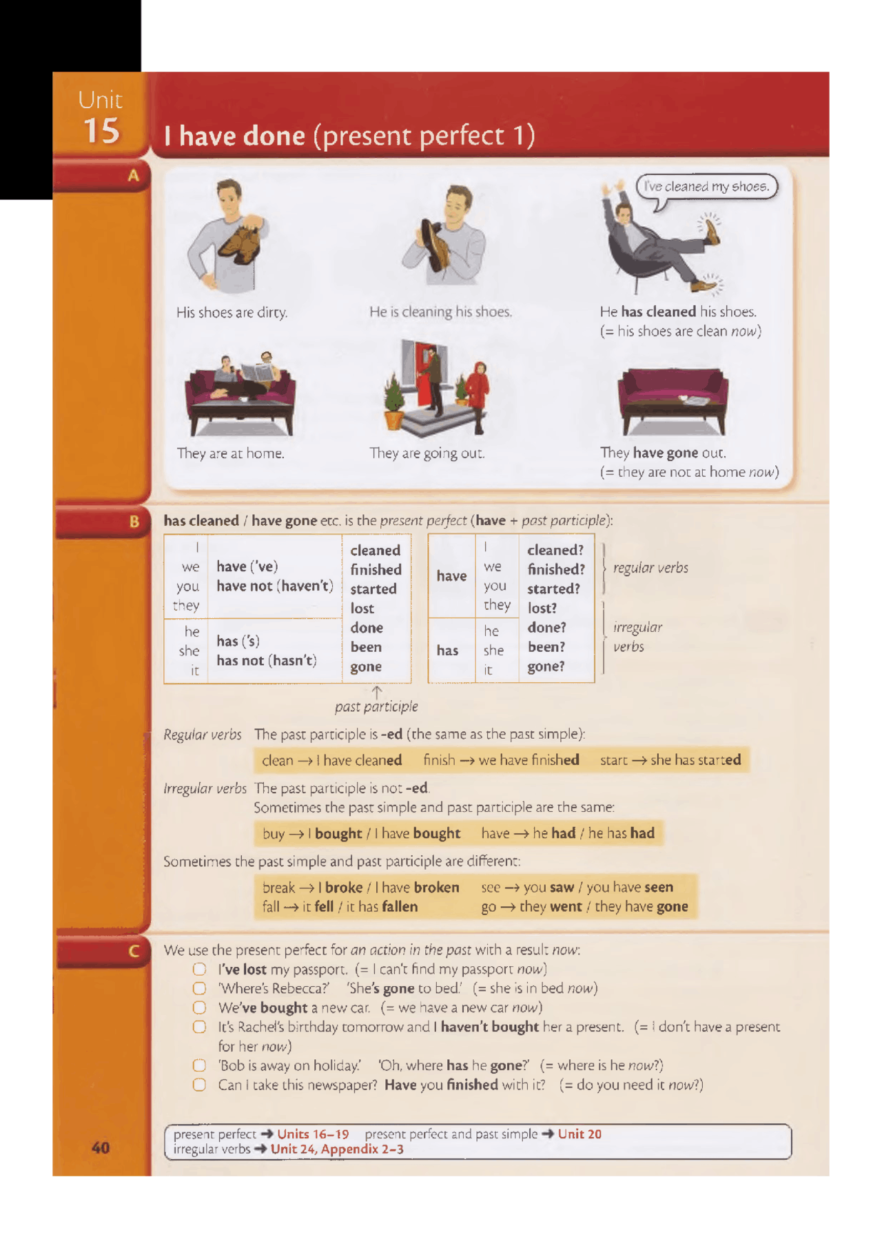Spiegazione Present Perfect - Docsity