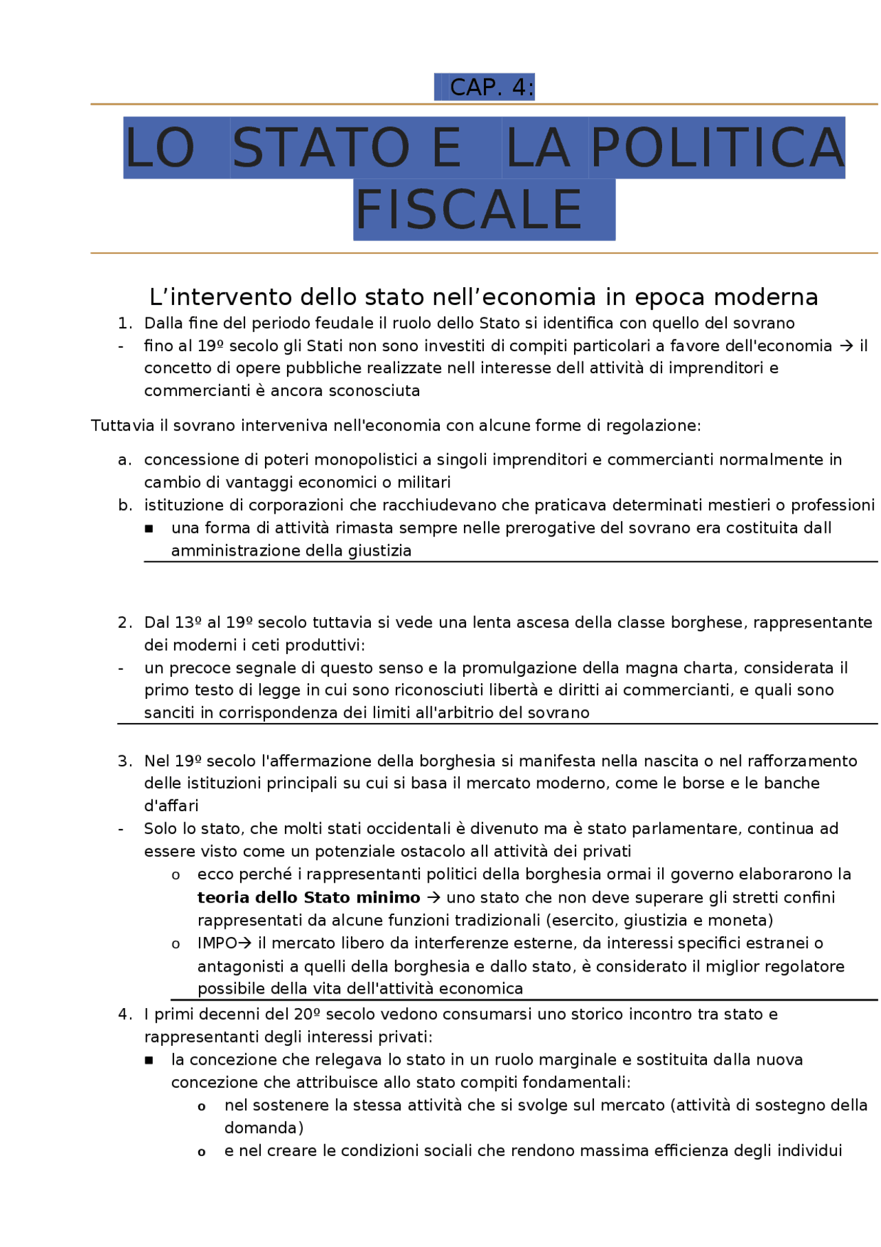 RIASSUNTO ECONOMIA POLITICA (MACRO) - NUTI: cap 4-6 - Docsity
