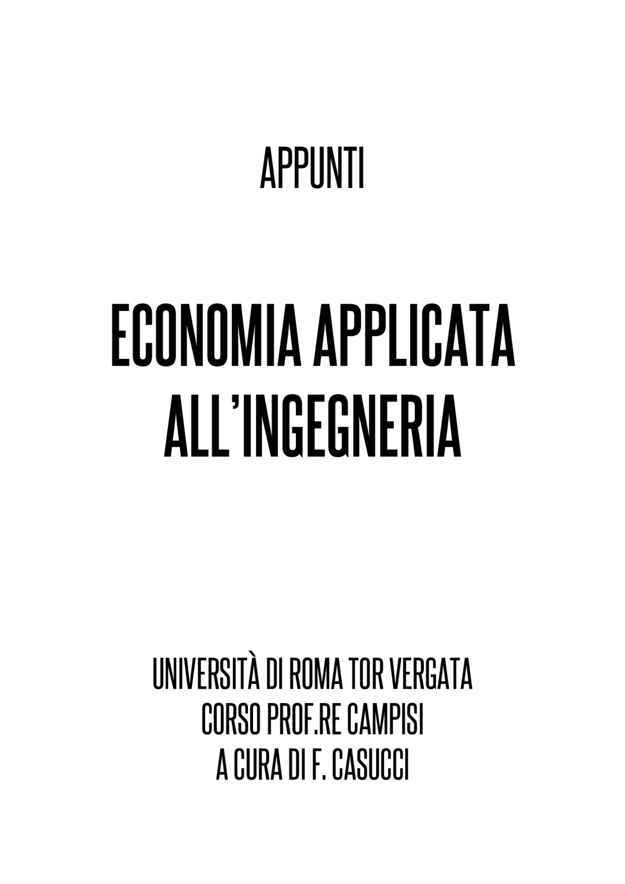 Economia Applicata Allingegneria Docsity