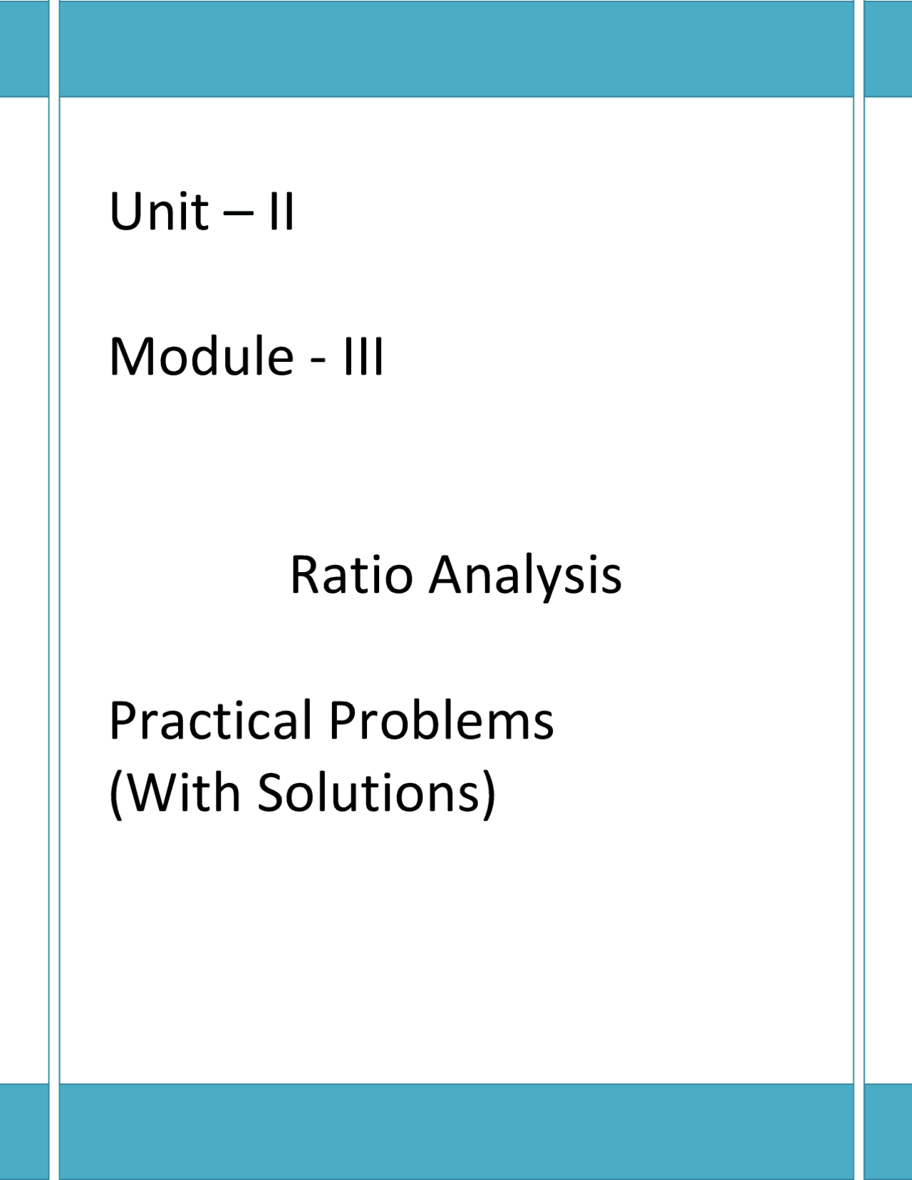 Ratio Analysis Of Itc Docsity