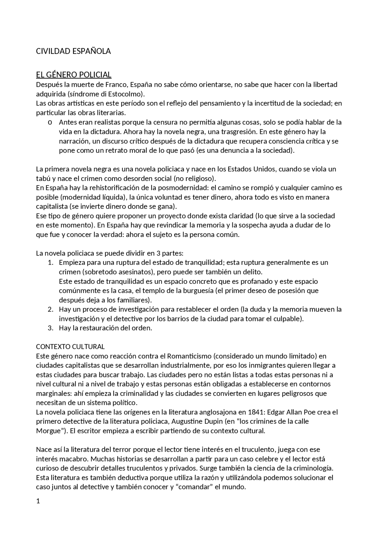 Appunti Civiltà Spagnola Docsity