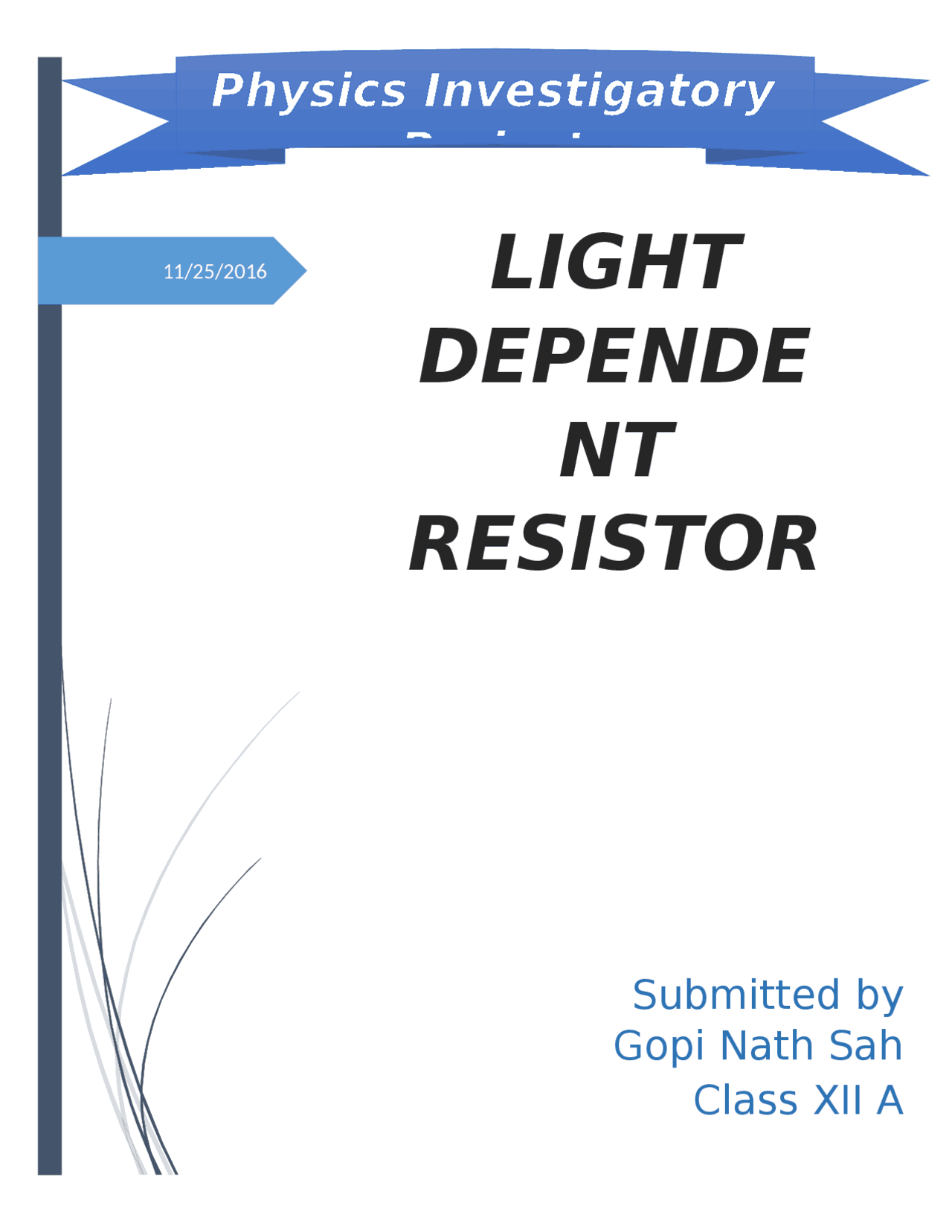 LDR And Its Uses ####### Physics Investigatory Project, 51% OFF