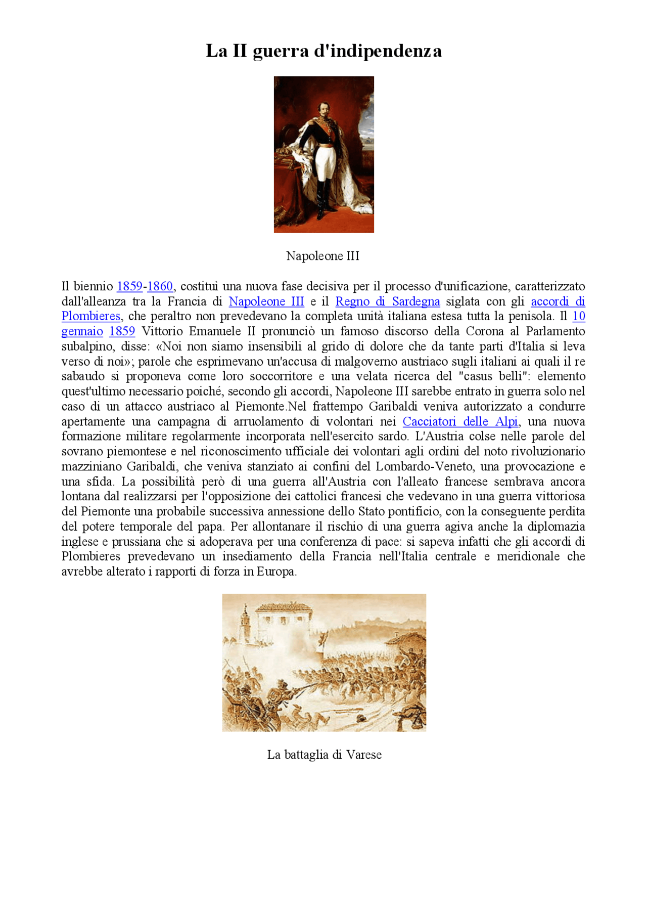 Lunità Ditalia Riassunto Docsity