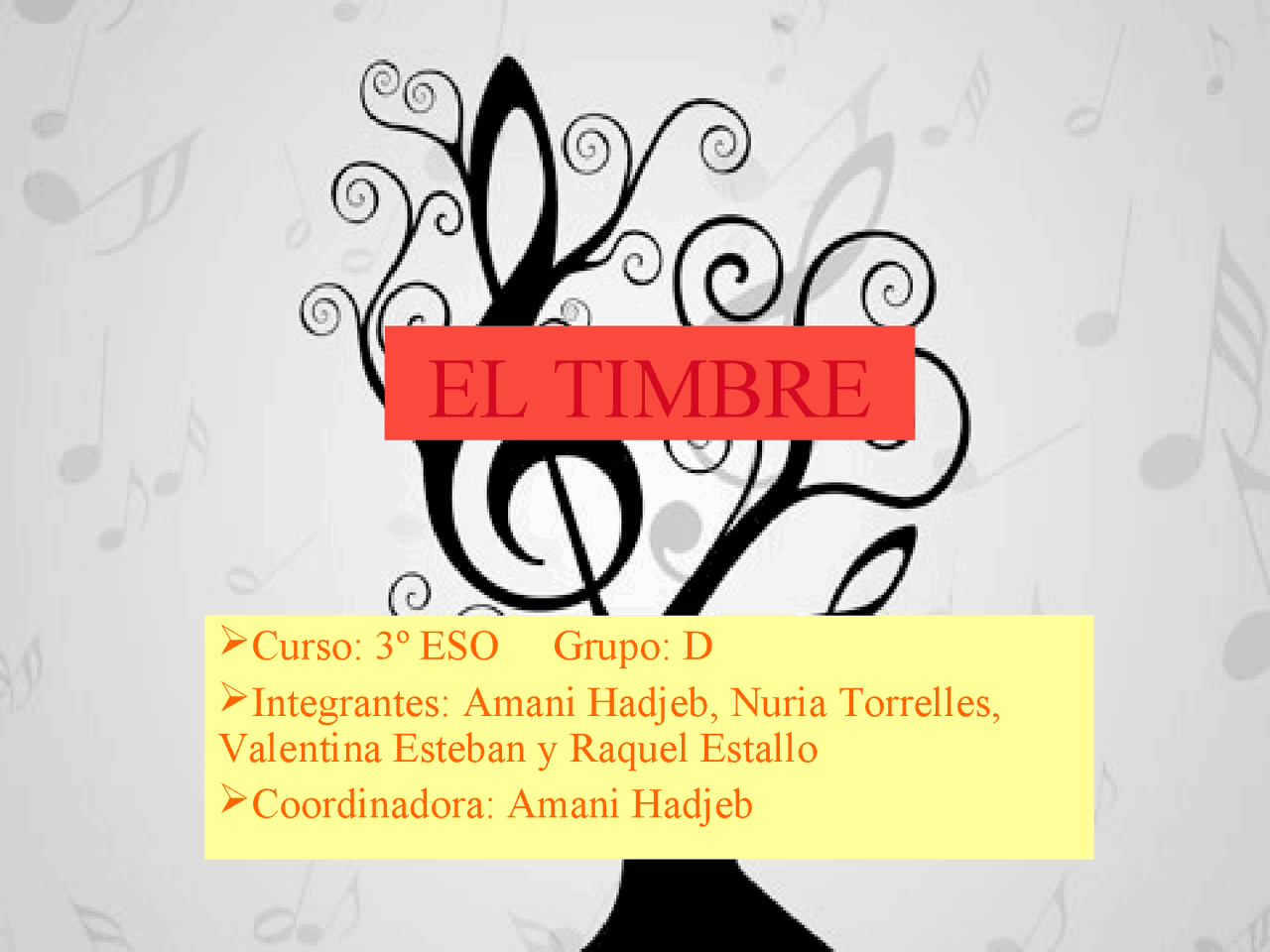 Clasificación del timbre de voz | Diapositivas de Música | Docsity