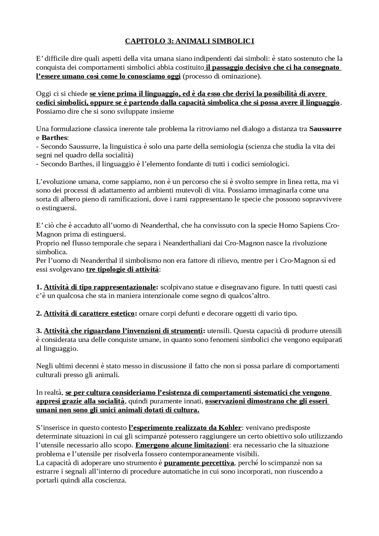Teoria Del Linguaggio Capitolo 3 Menti Simboliche Docsity