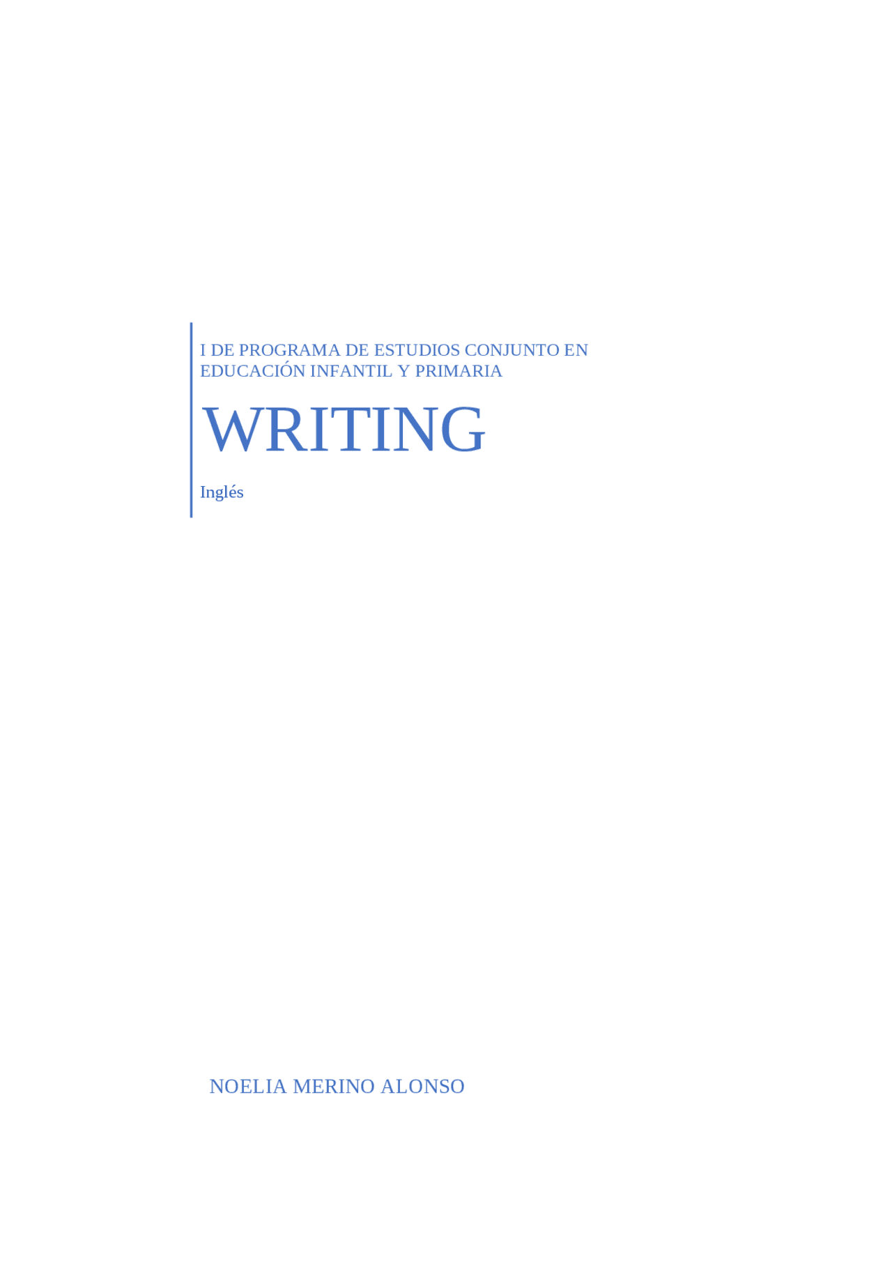 Writing about bullying | Ejercicios de Idioma Inglés | Docsity