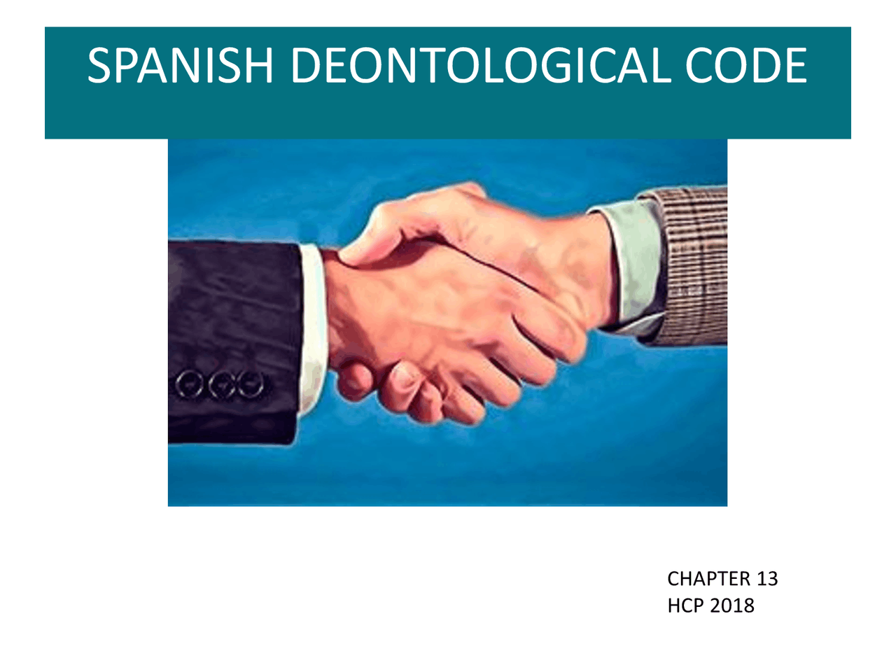 History, deontological code - Docsity