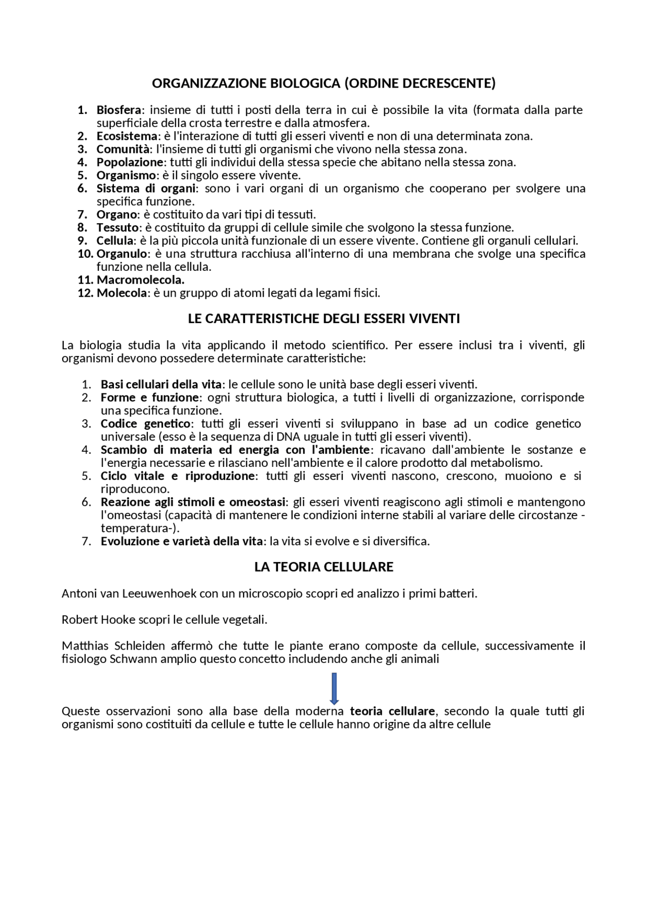 Appunti Sulle Cellule Biologia Docsity