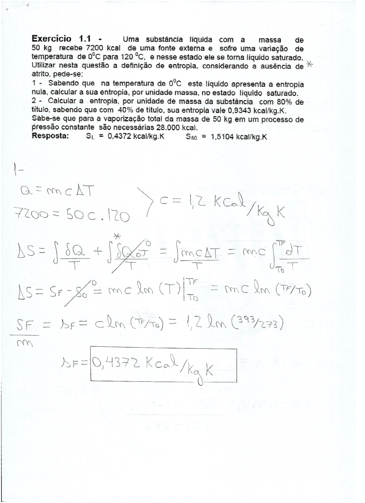 Lista De Execícios Termodinâmica Fei Exercícios Termodinâmica Docsity