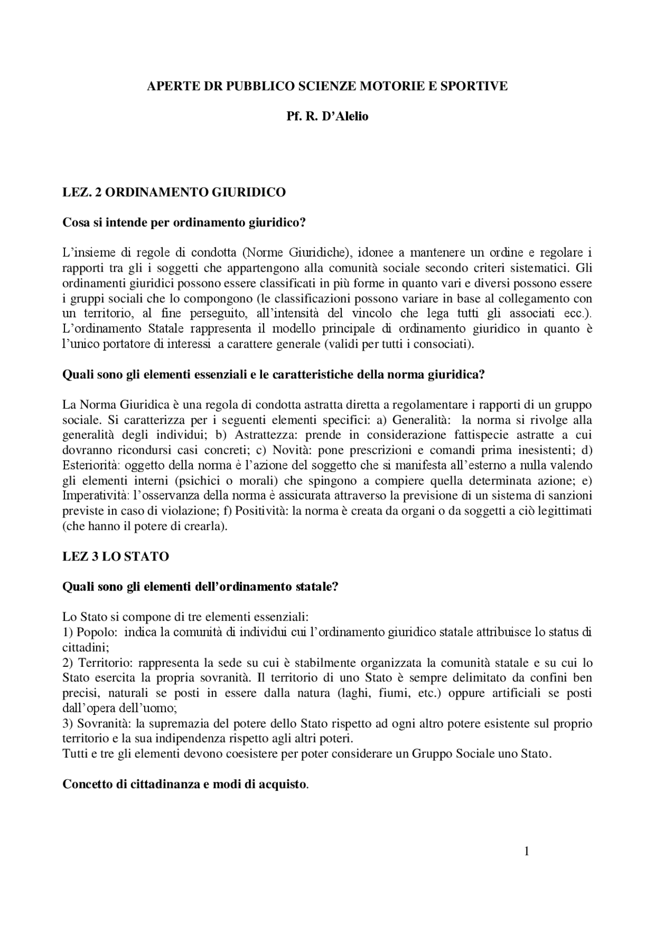 Domande Aperte Paniere Scienze Motorie Docsity