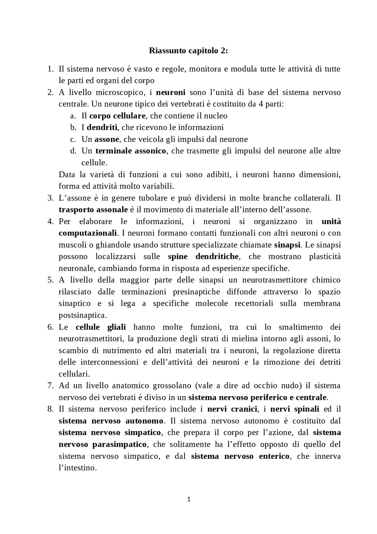 Riassunti dal libro Psicobiologia Unimore - Docsity