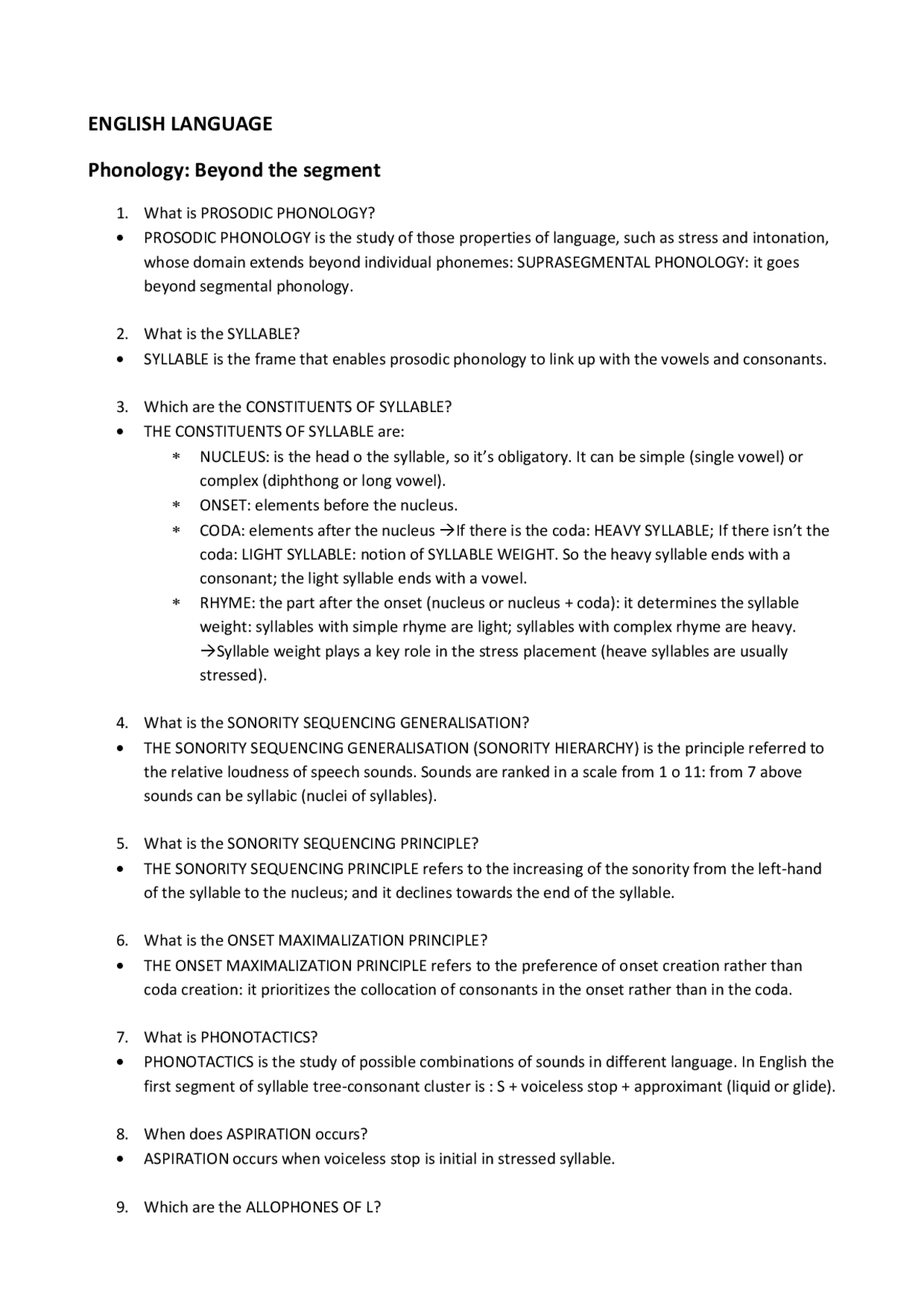 English Language Description Variation And Context Sintesi Del