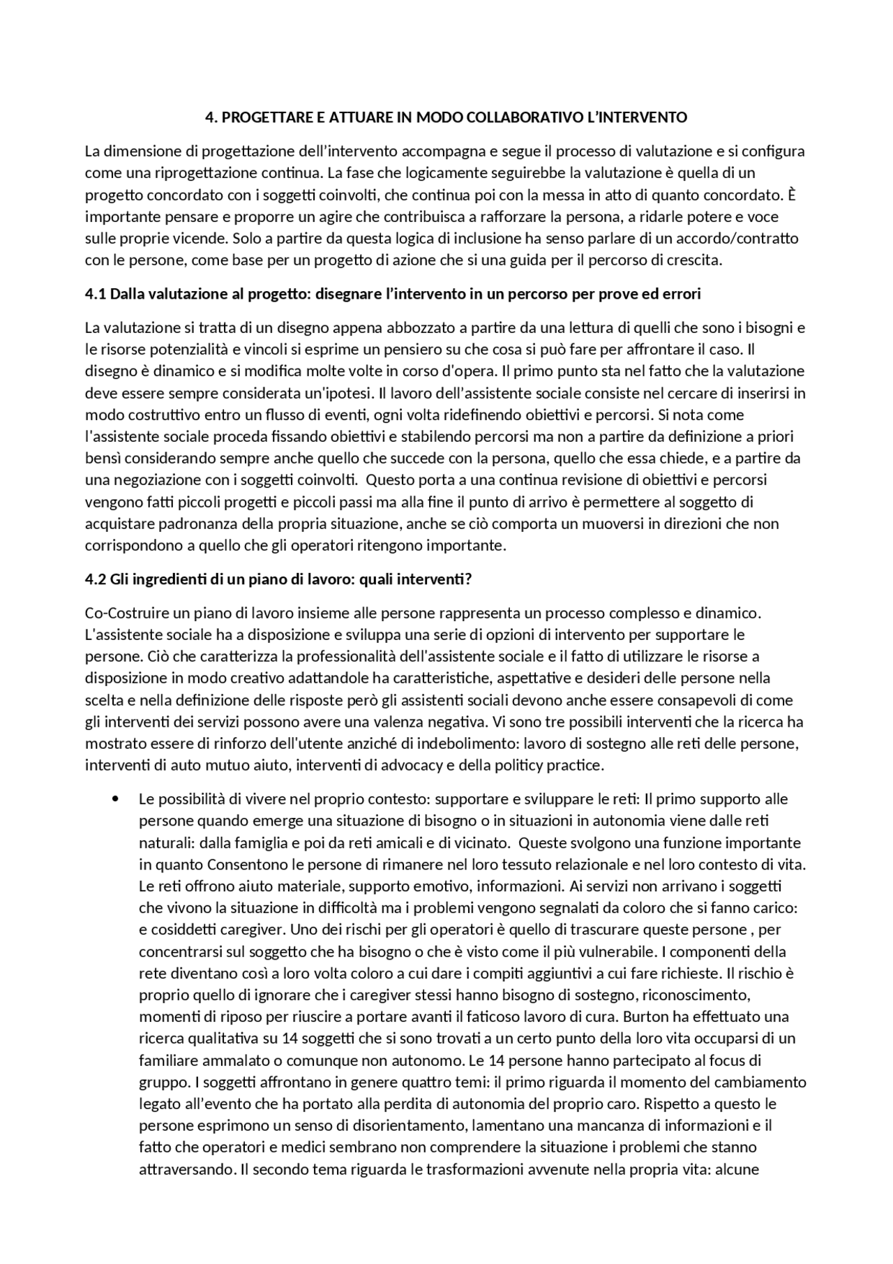 Metodo E Tecniche Del Servizio Sociale Docsity