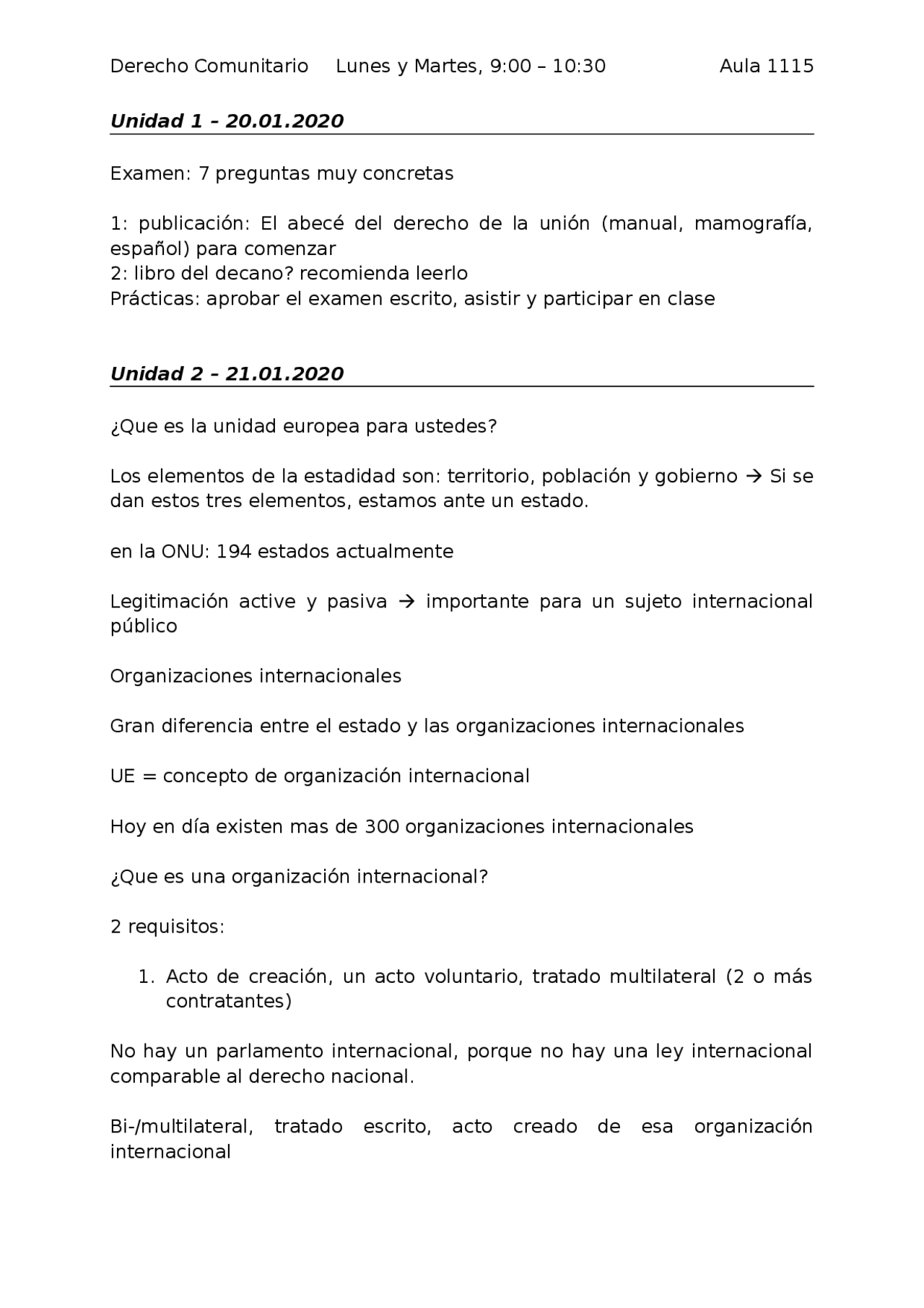 Apuntes Derecho Comunitario Docsity