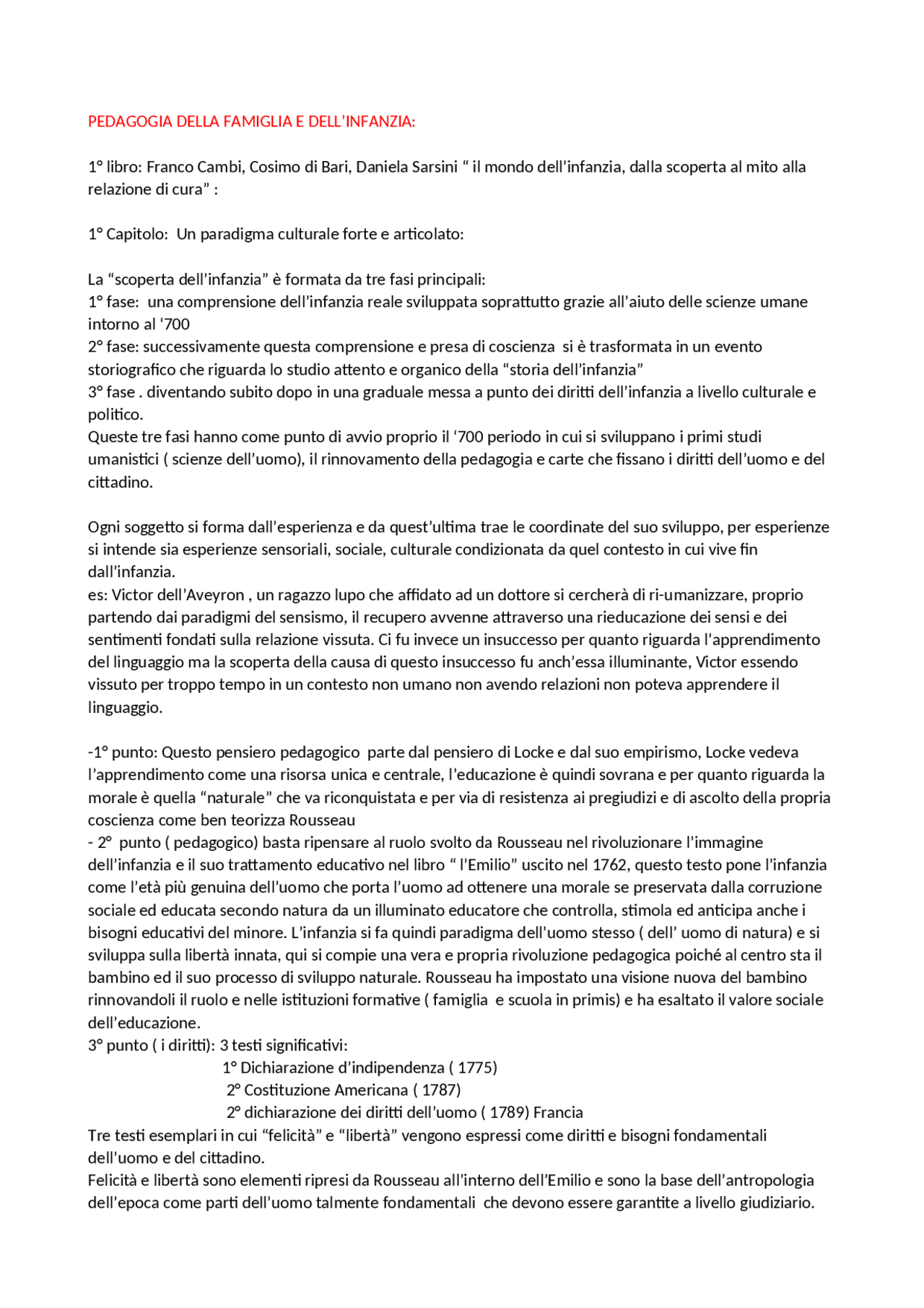 Franco Cambi, Cosimo di Bari, Daniela Sarsini “ il mondo dell’infanzia ...