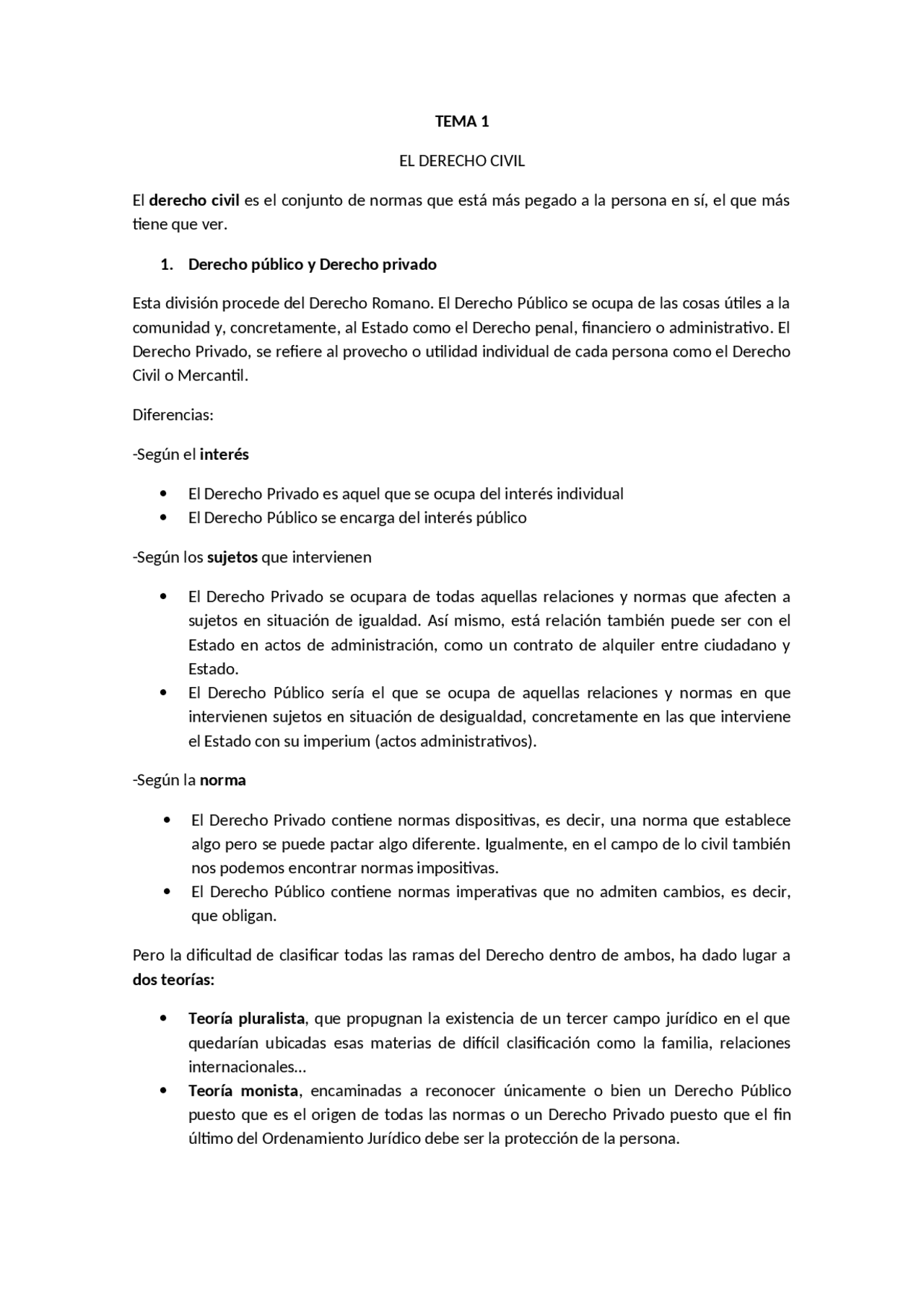 Apuntes De Derecho Privado Docsity