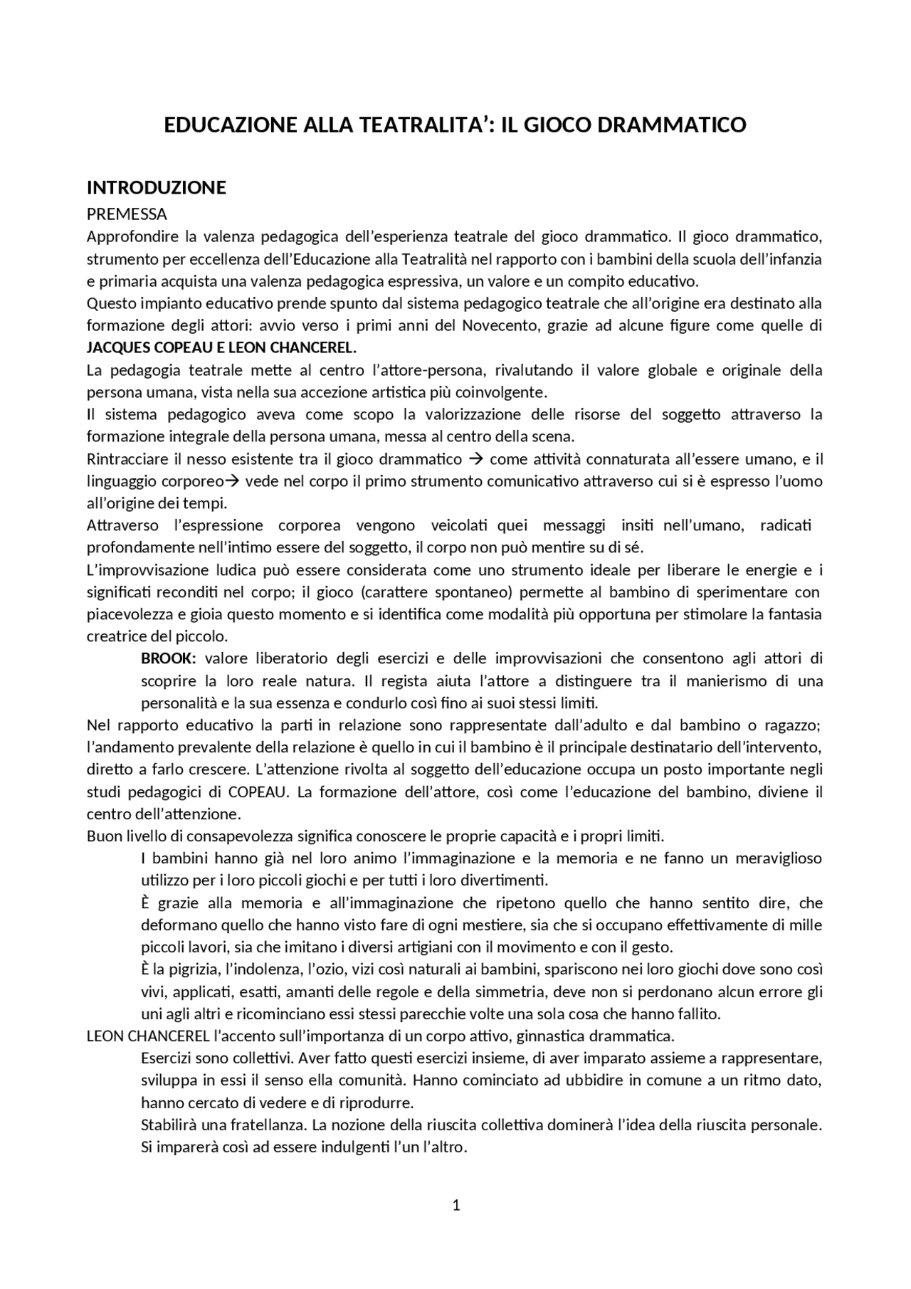 Il gioco drammatico | Appunti di Storia del Teatro e dello Spettacolo ...