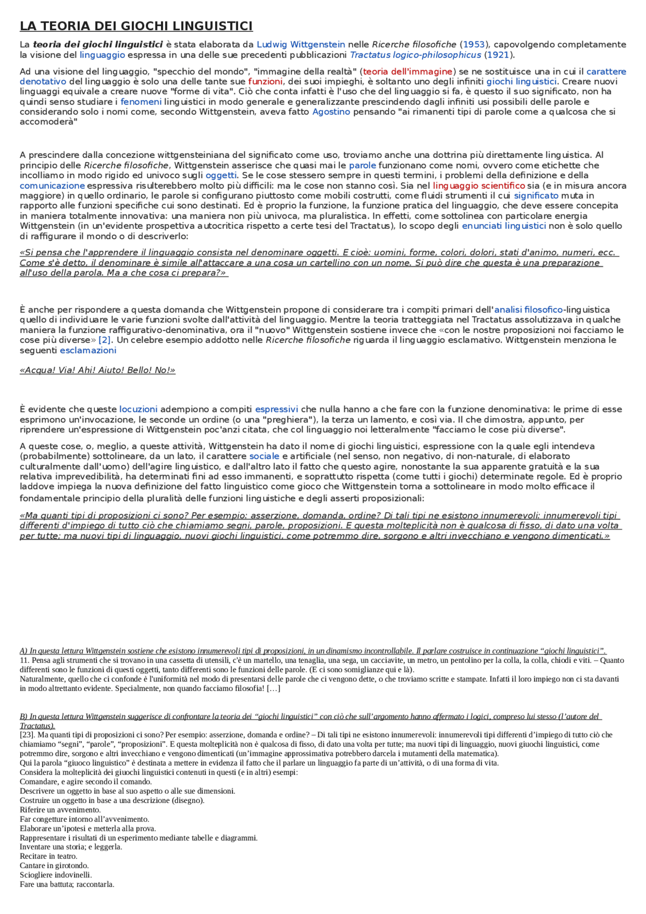 Appunti Giochi Linguistici Docsity