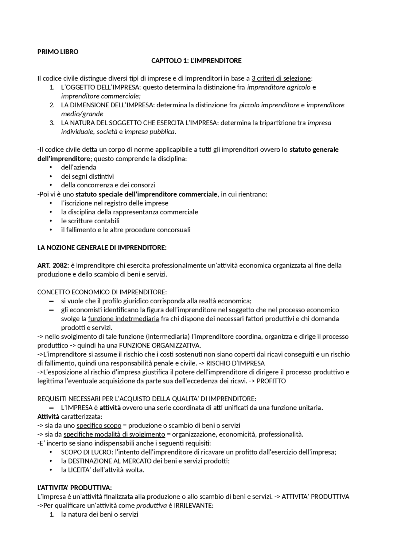 Appunti Di Diritto Commerciale Docsity