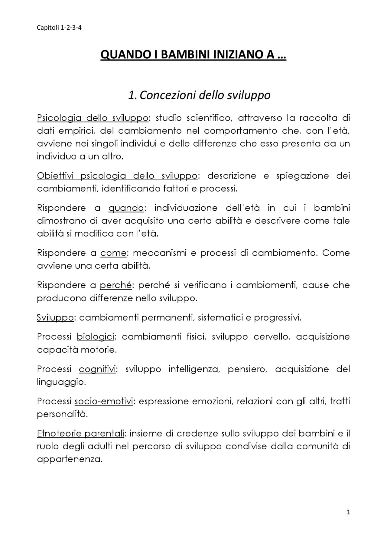 Quando I Bambini Iniziano A Docsity