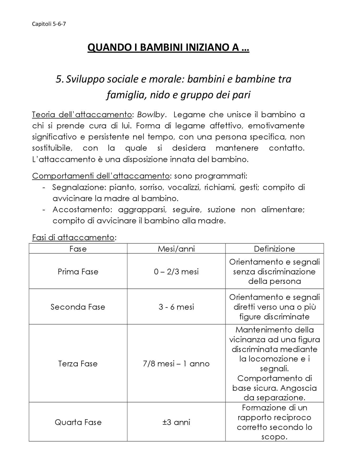 Quando I Bambini Iniziano A Docsity