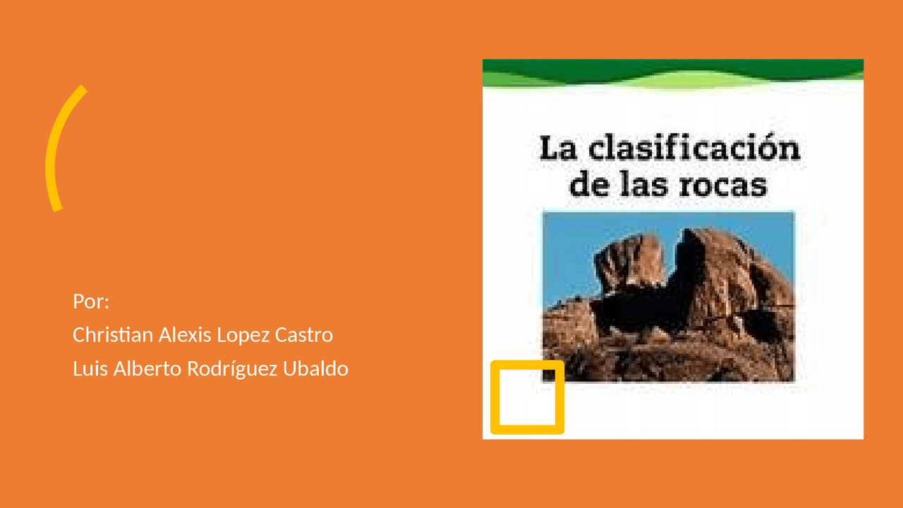 Clasificacion de las rocas | Diapositivas de Geología | Docsity