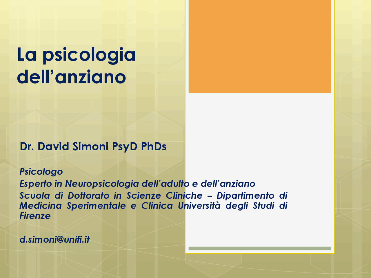 Psicologia Ed Invecchiamento Docsity