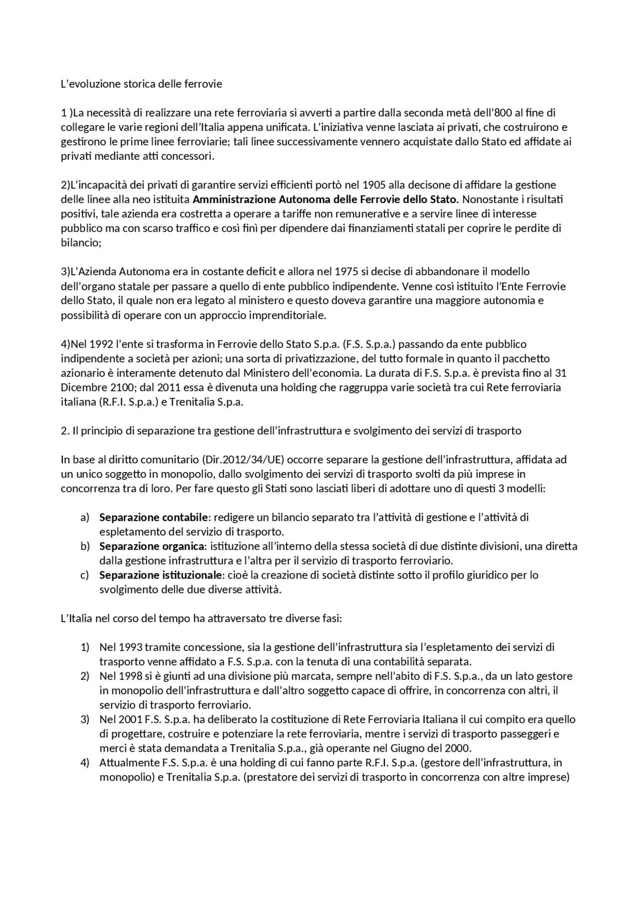 Appunti Diritto Dei Trasporti Docsity