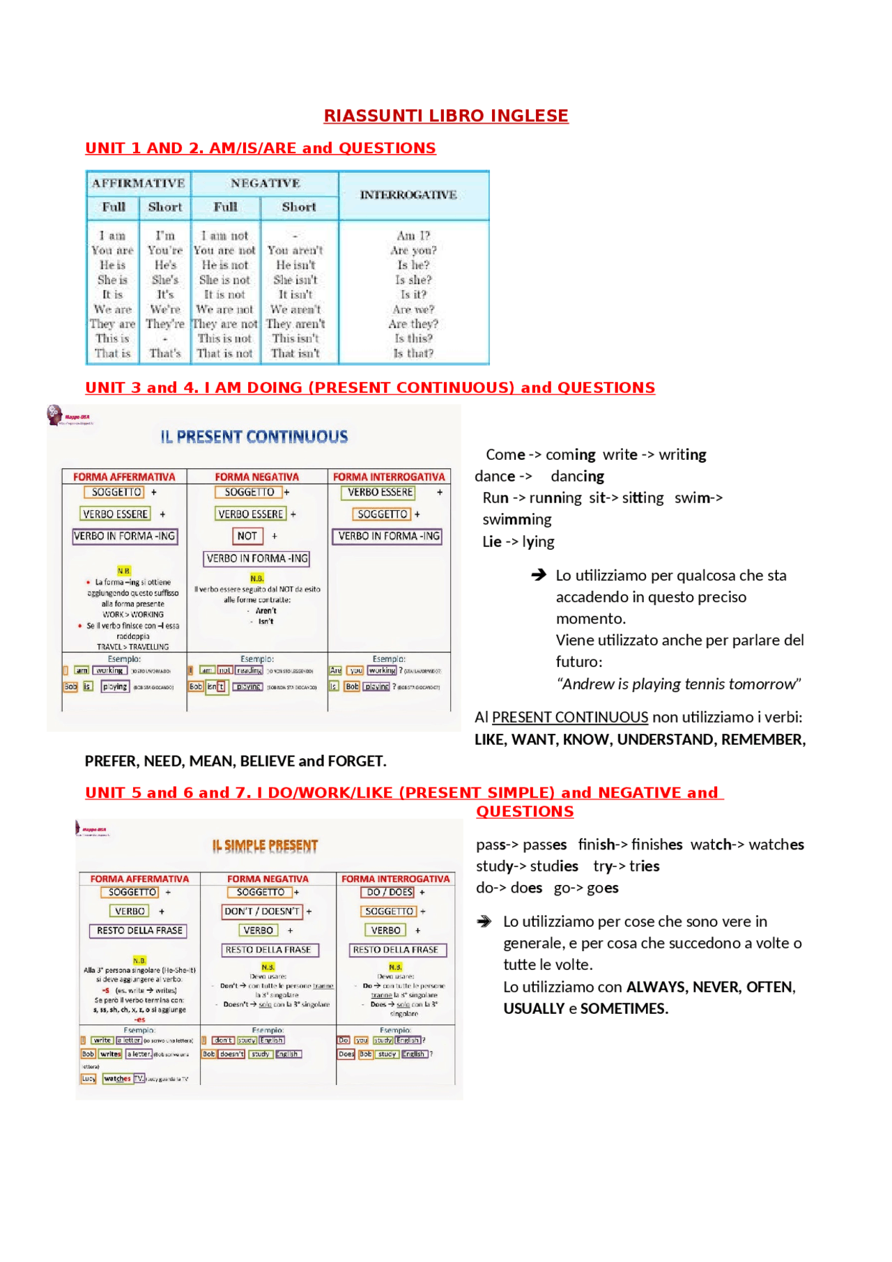Riassunto Essential Grammar In Use Docsity
