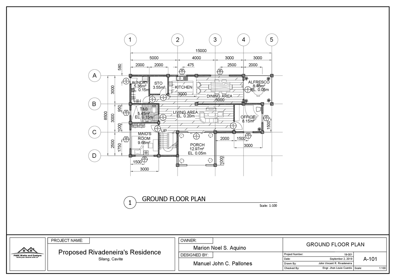 A Floor plan example | Study Guides, Projects, Research Engineering ...