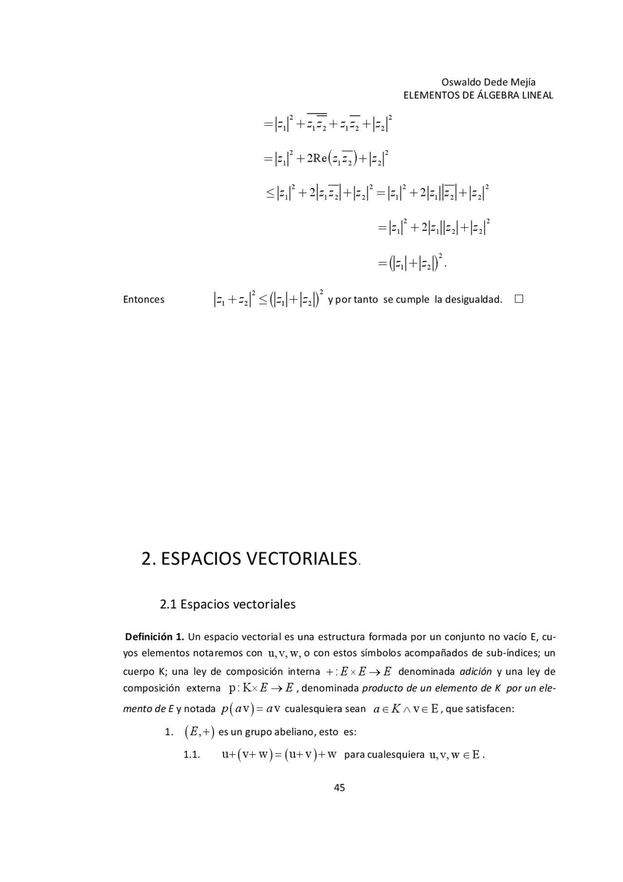 Sub espacios vectoriales - Docsity