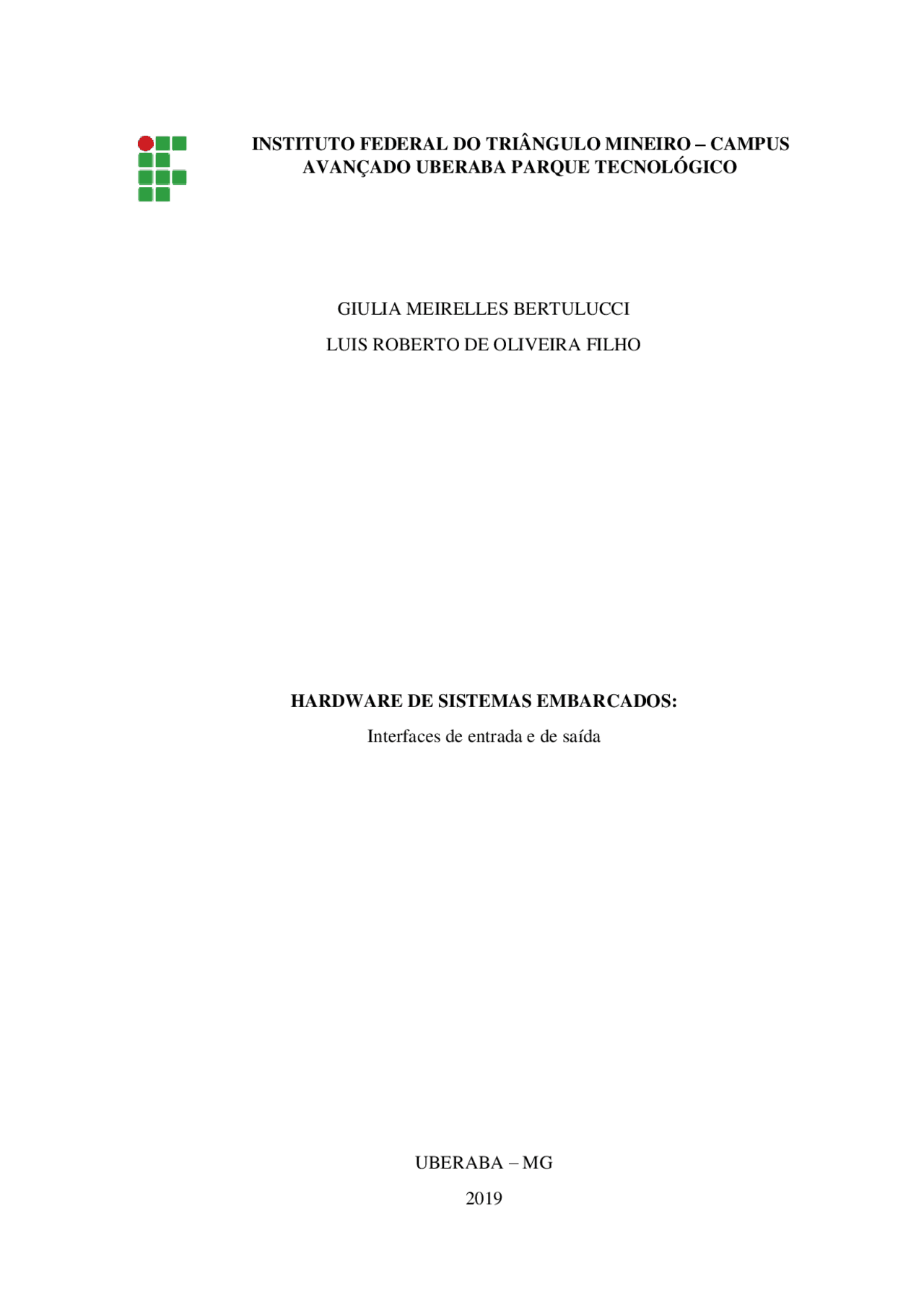 HARDWARE DE SISTEMAS EMBARCADOS - Docsity