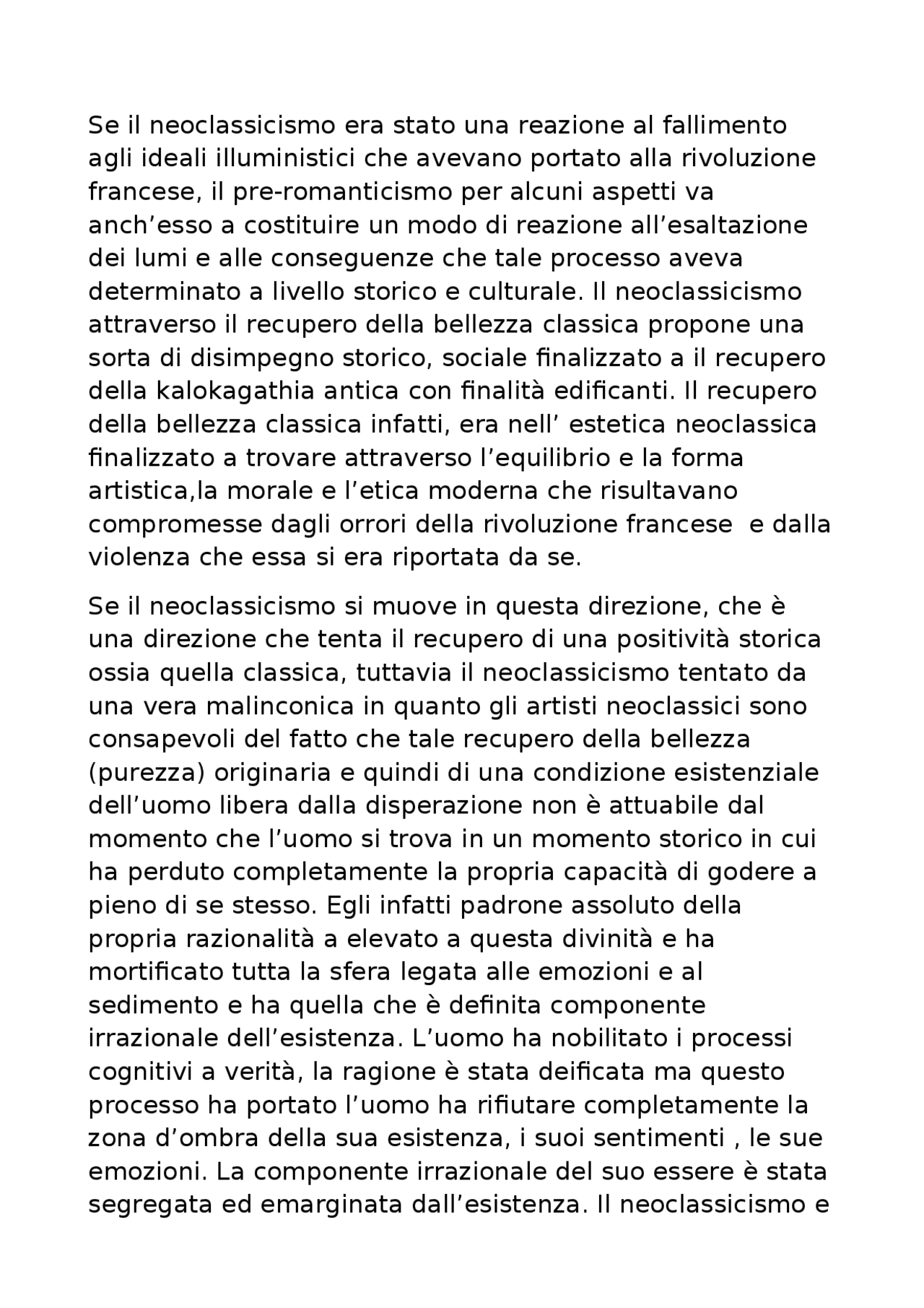 Appunti Romanticismo Docsity