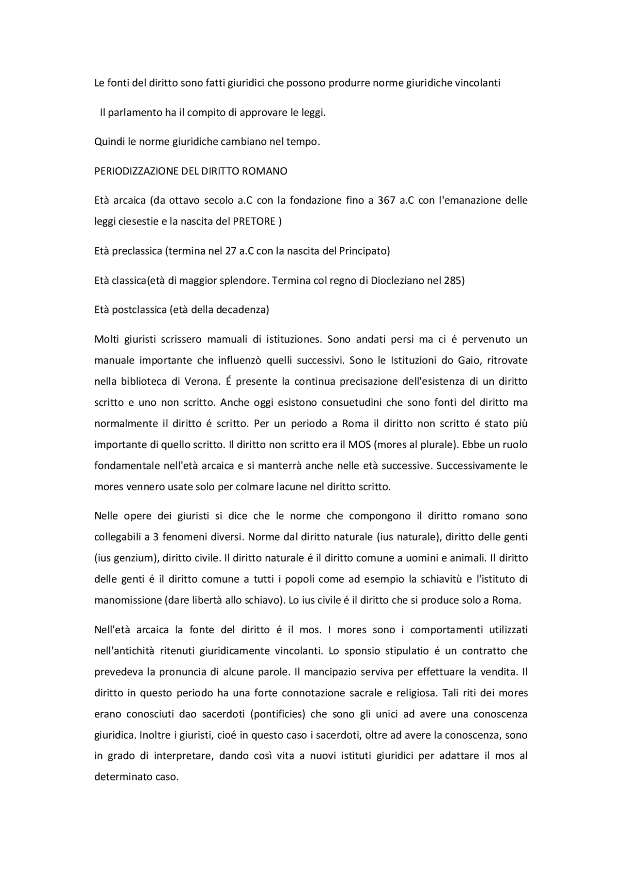 Lezione 2 Diritto Romano Docsity