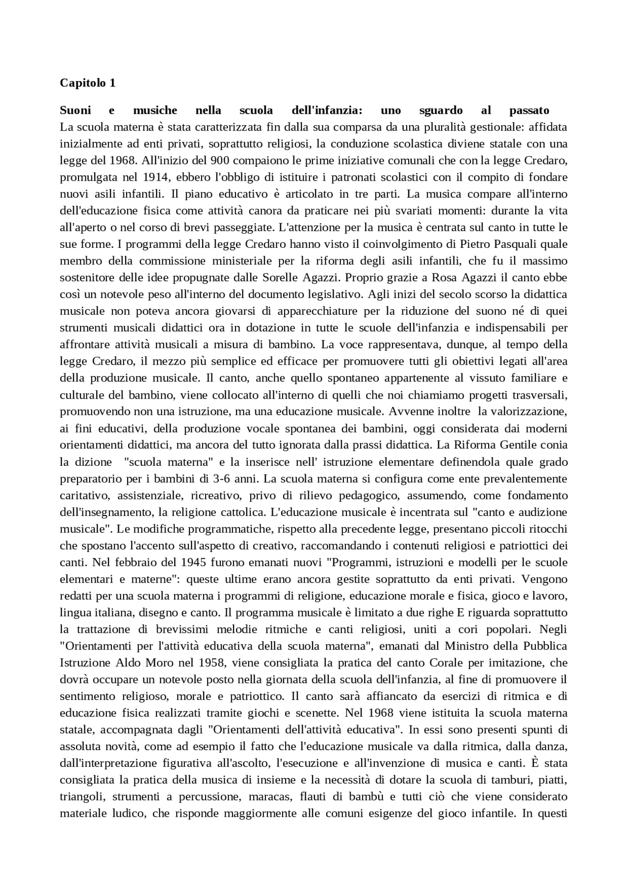 Suoni E Musiche Per I Più Piccoli Docsity
