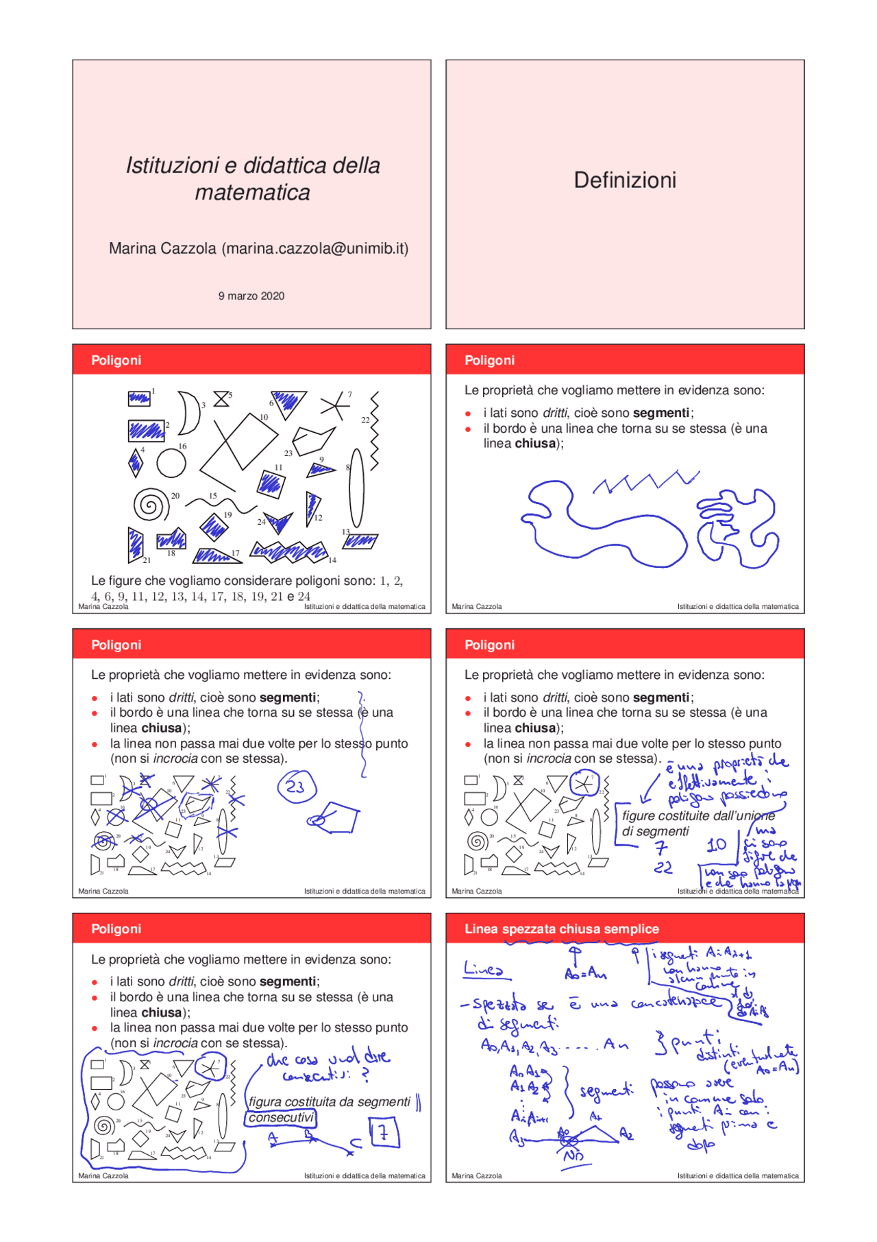Slide Didattica Della Matematica Slide Di Didattica Della Matematica