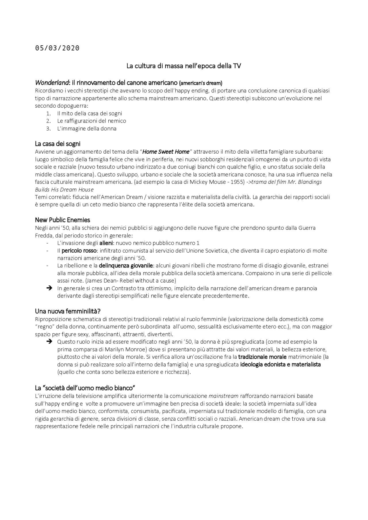 Appunti Di Storia Delle Comunicazioni Di Massa Docsity