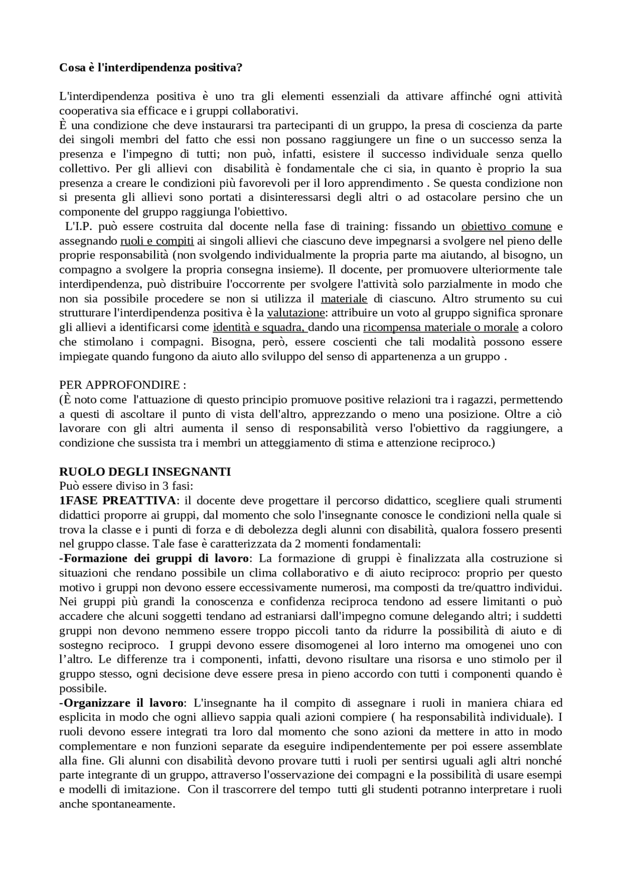 Collaborare Nelle Diversità Docsity