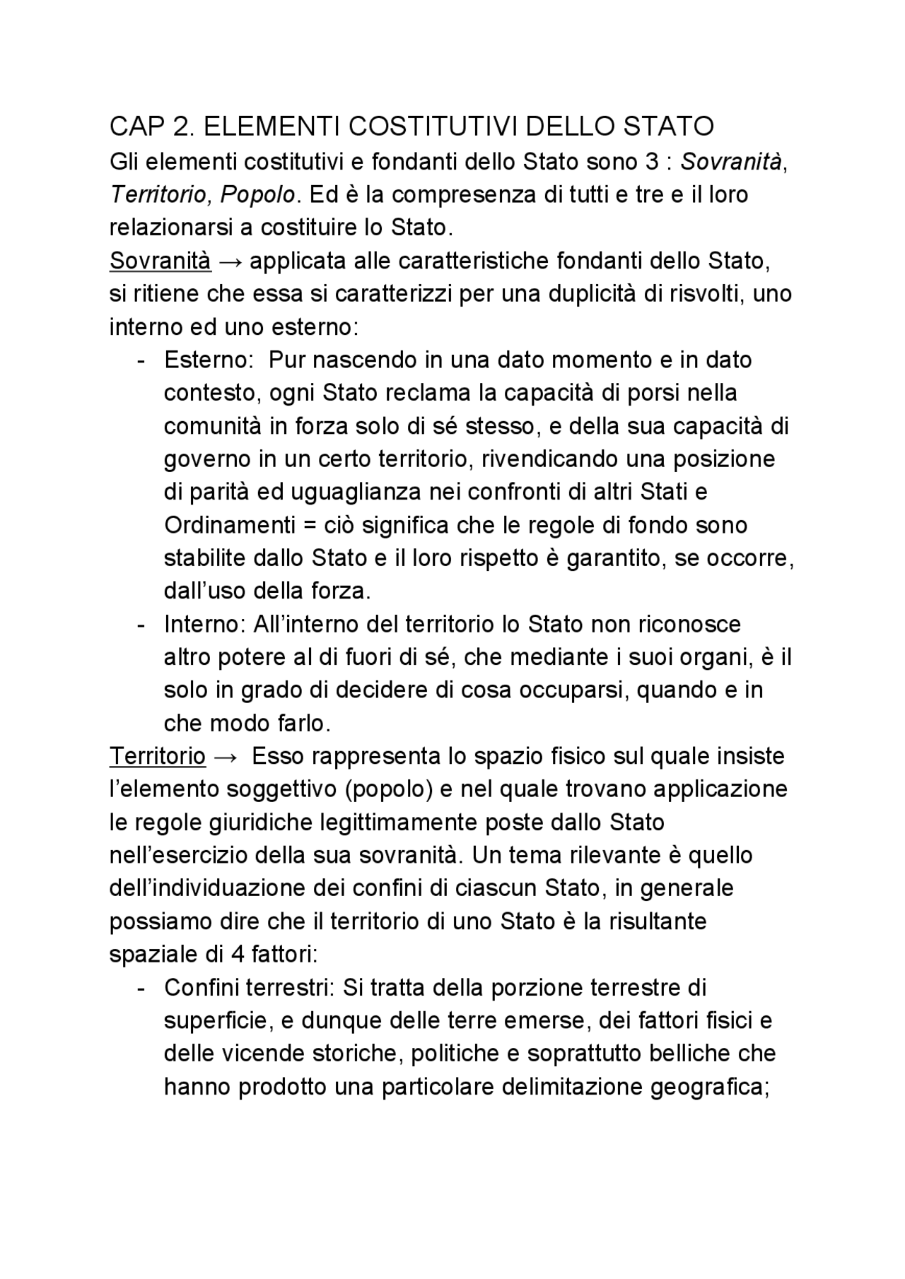 CAP.2 DIRITTO PUBBLICO, Panizza e Stradella - Docsity