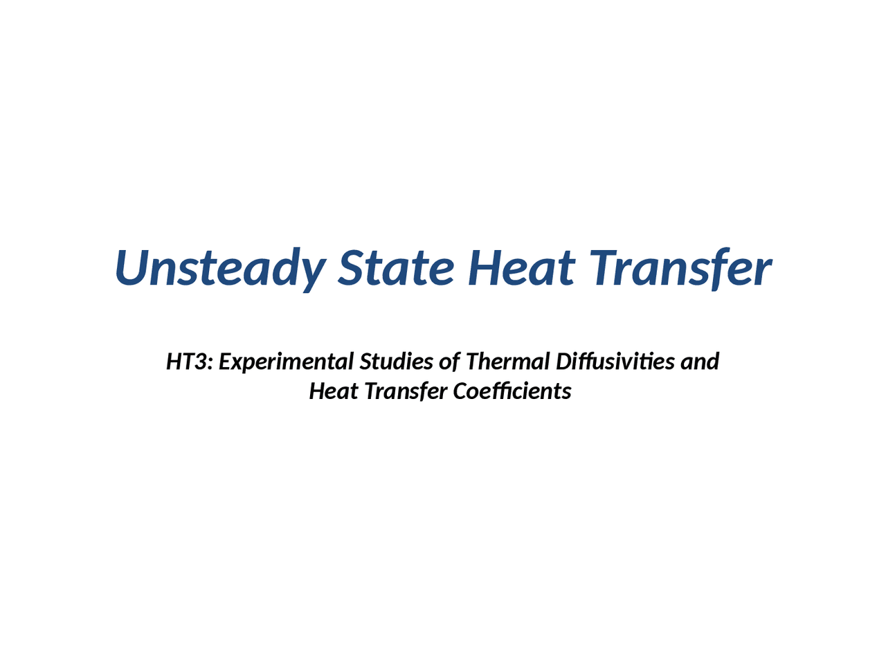 Unsteady State Heat Transfer Through The Wal Docsity