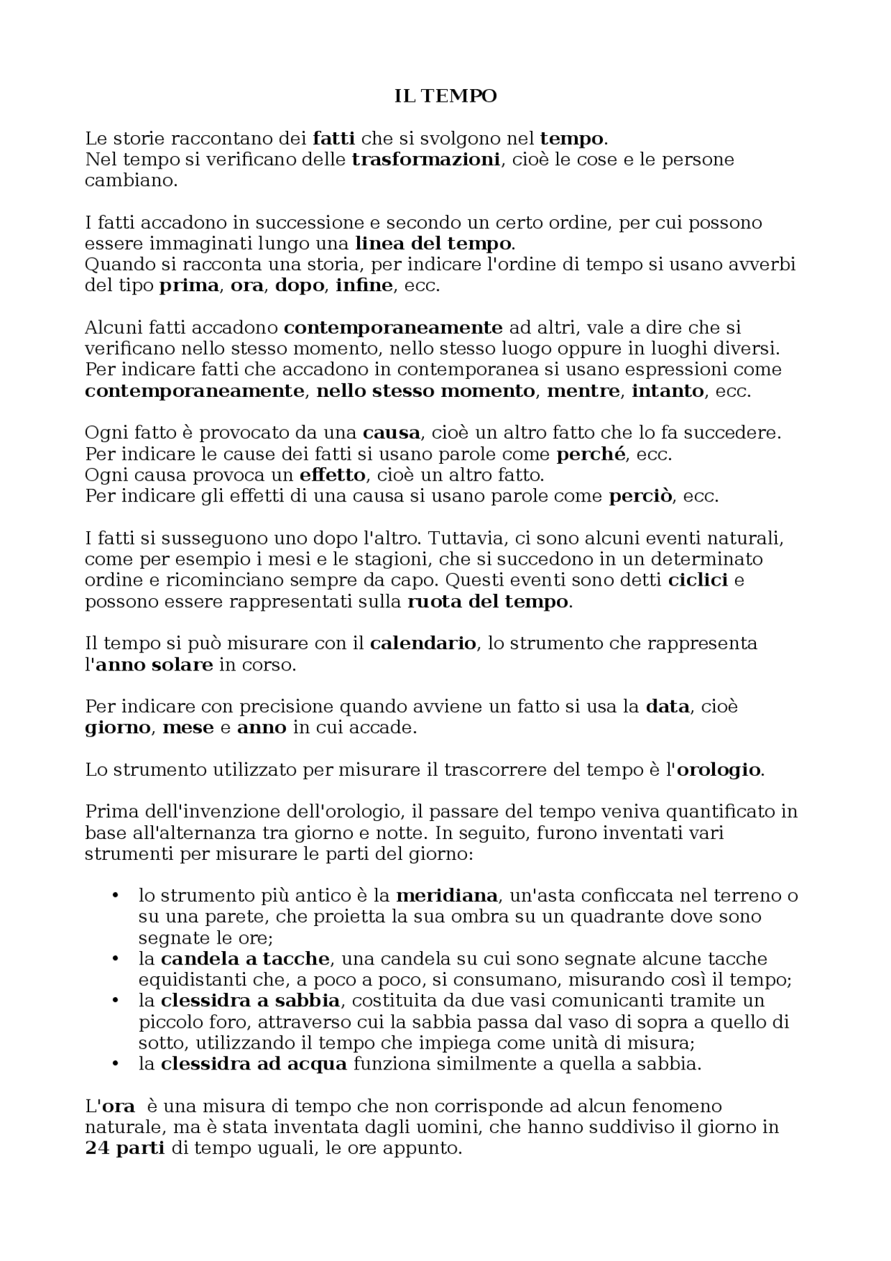Il Tempo E La Storia Docsity
