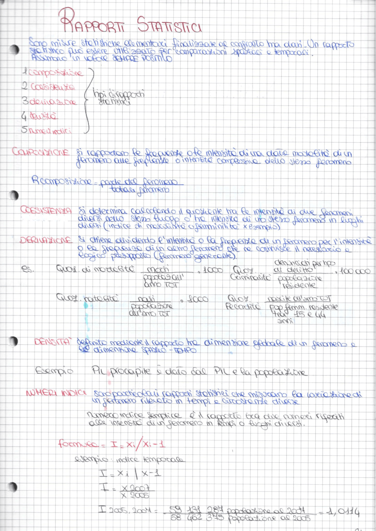 Rapporti statistici (statistica) | Schemi e mappe concettuali di ...