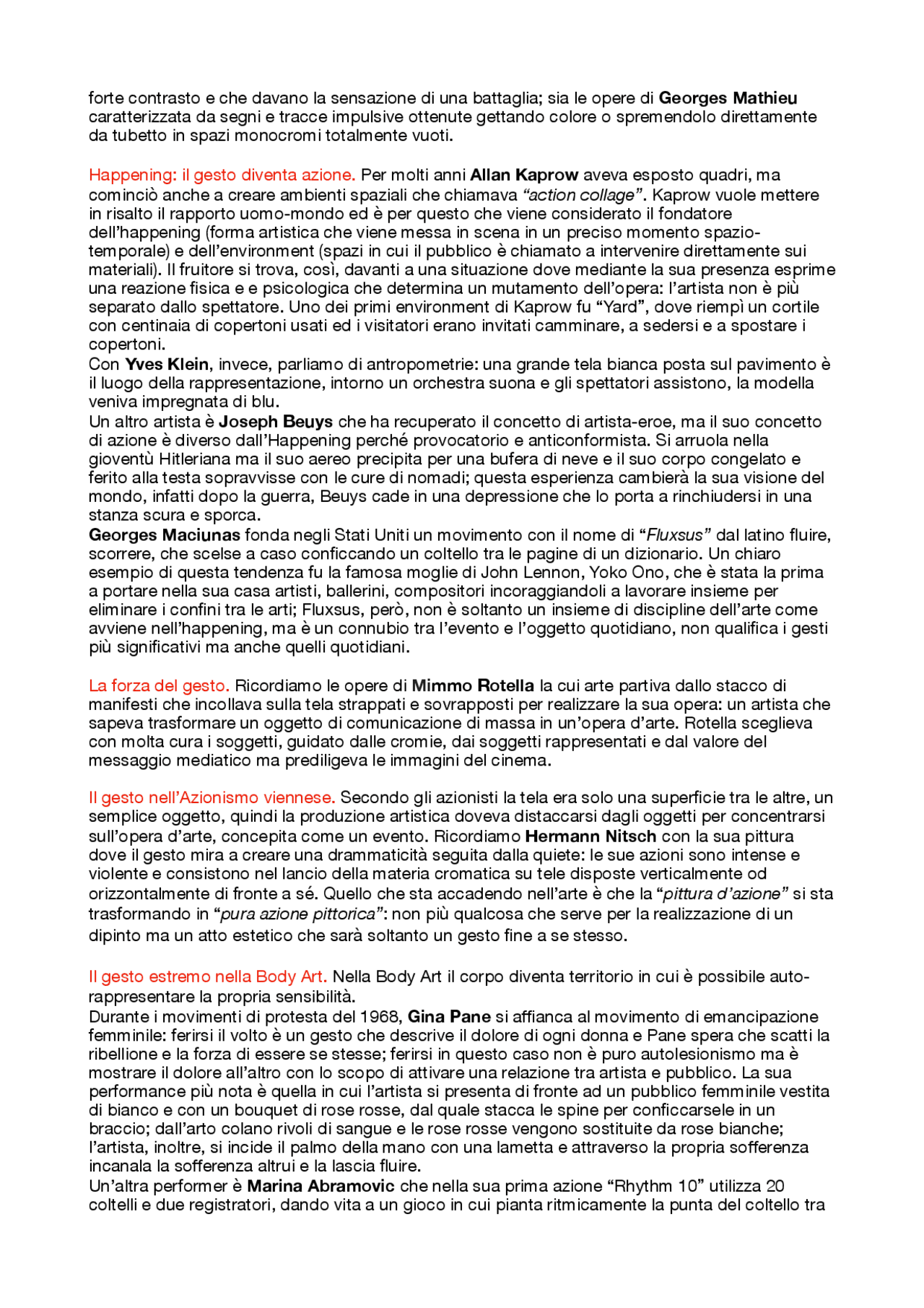 Appunti Storia Dellarte Docsity