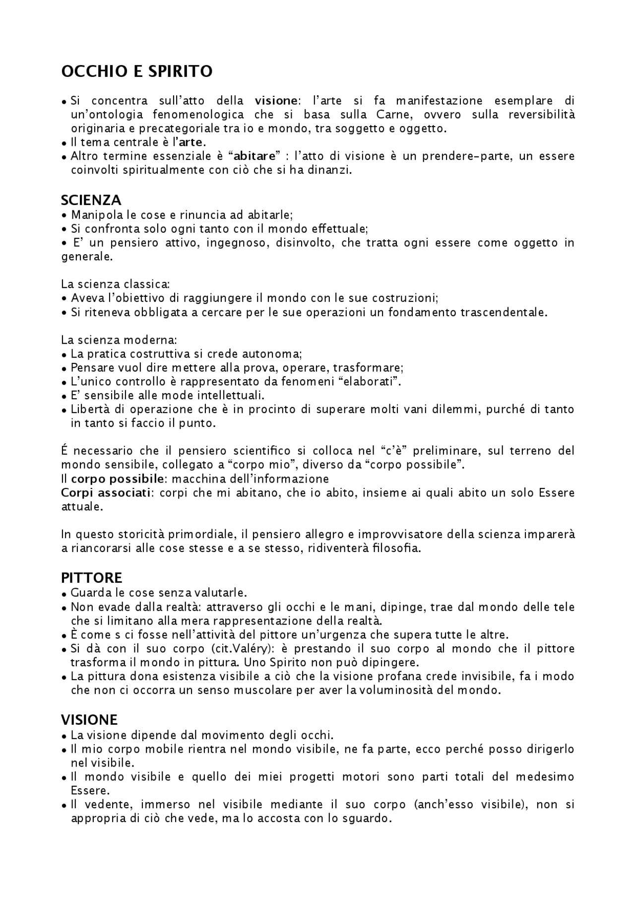 Locchio E Lo Spirito Docsity