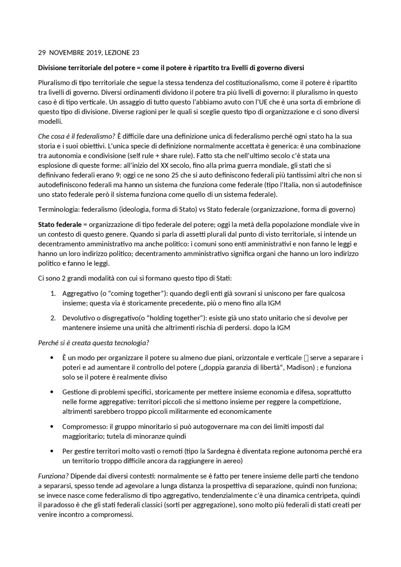 Diritto Comparato Europeo Appunti Di Diritto Docsity
