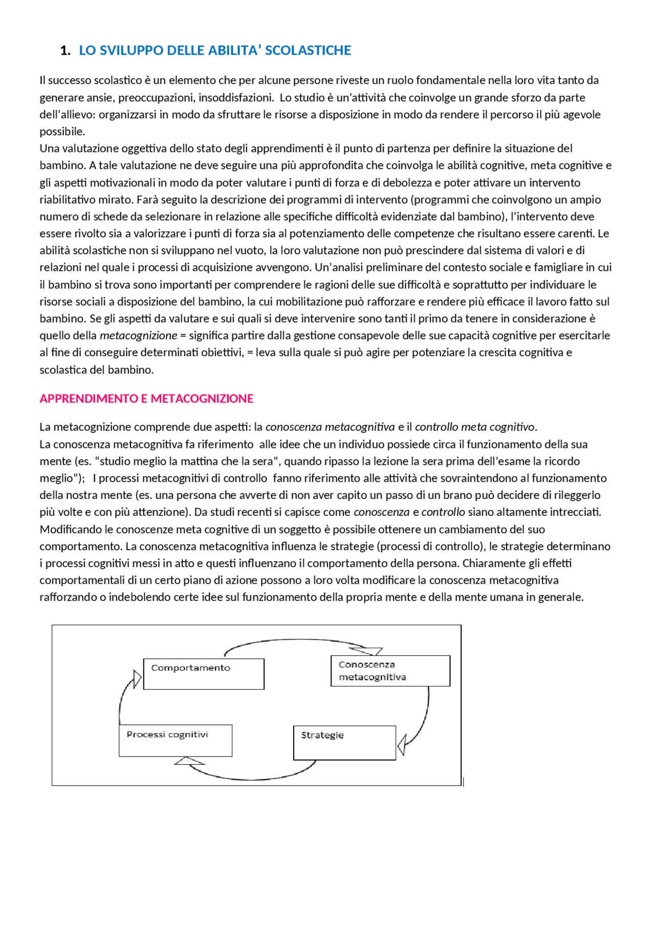 Il Bambino In Classe Riassunto Docsity