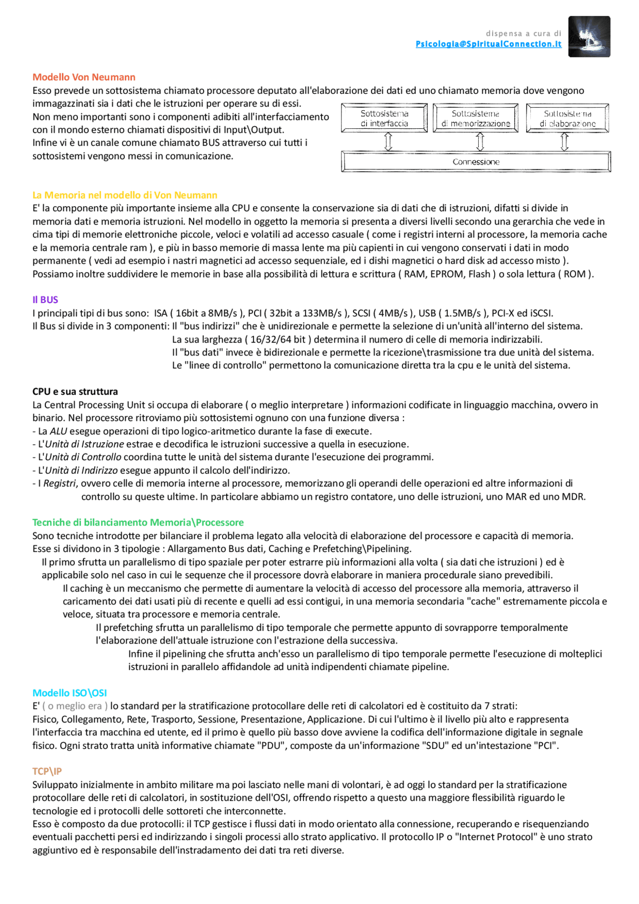 Informatica Dispense Esame Docsity